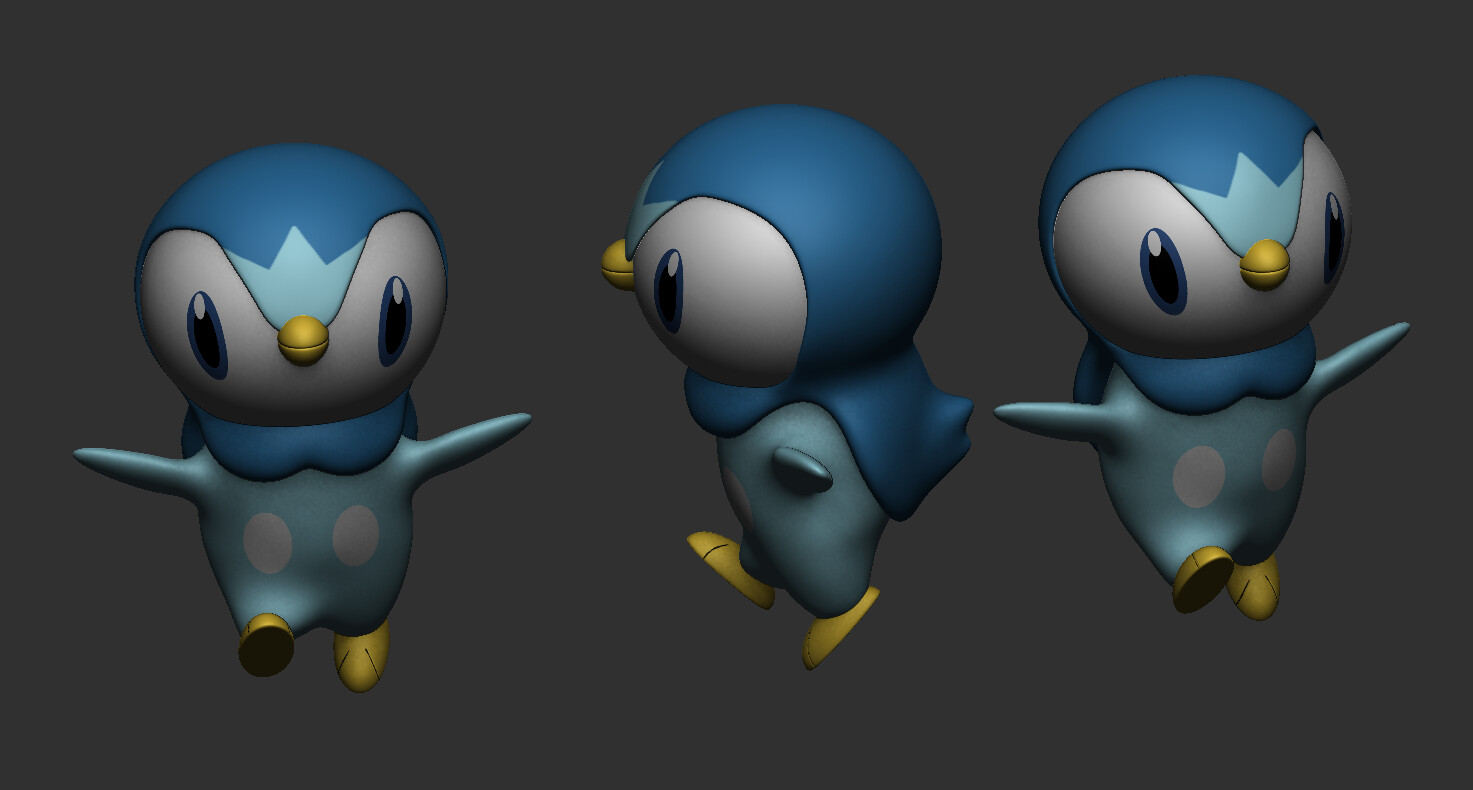 Pau Guillén - Pokémon FanSculpt - Piplup Evolution Line