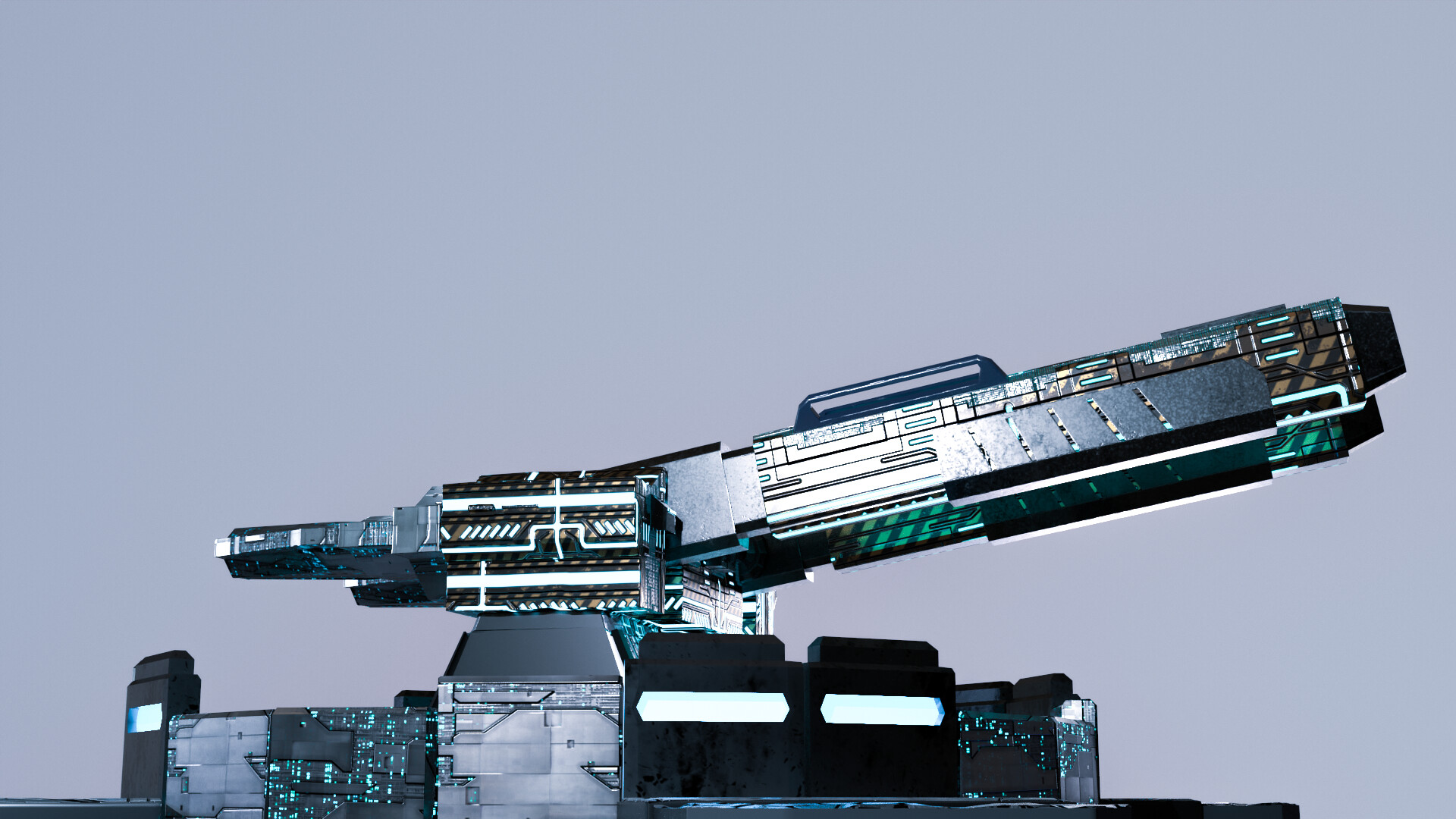 ArtStation - Railgun - "Scifi Infrared Laser Blaster"
