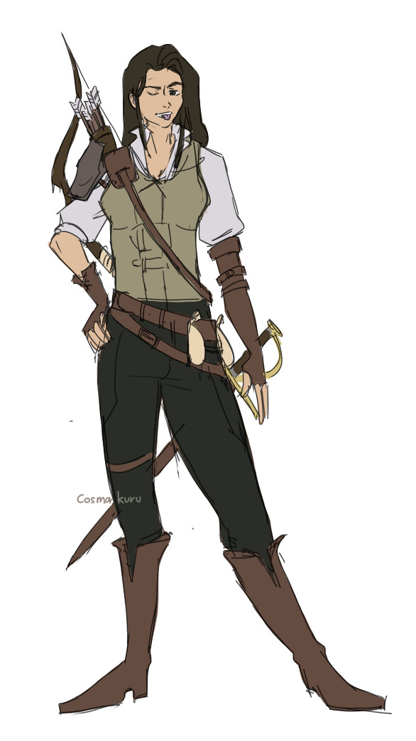 ArtStation - Elen DnD character concept