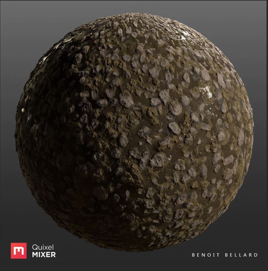 ArtStation - Pebbles water: Quixel mixer