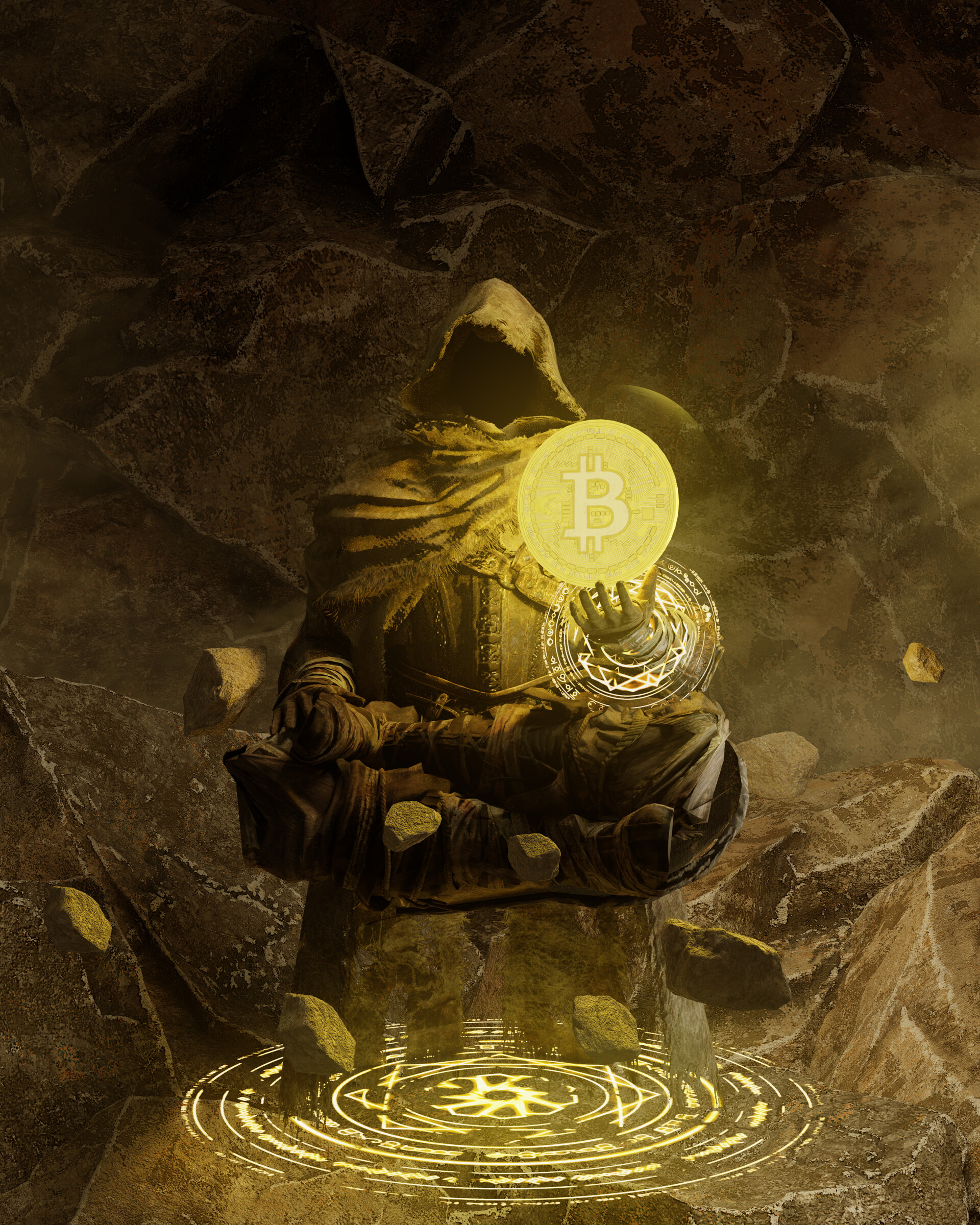 ArtStation - Crypto mage(Bitcoin)