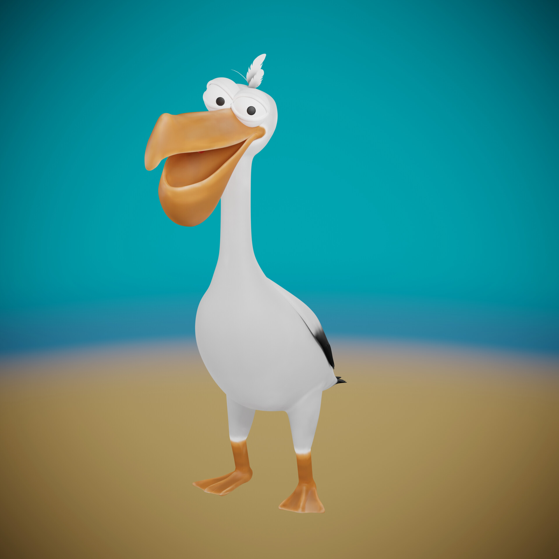 ArtStation - Stylized Pelican