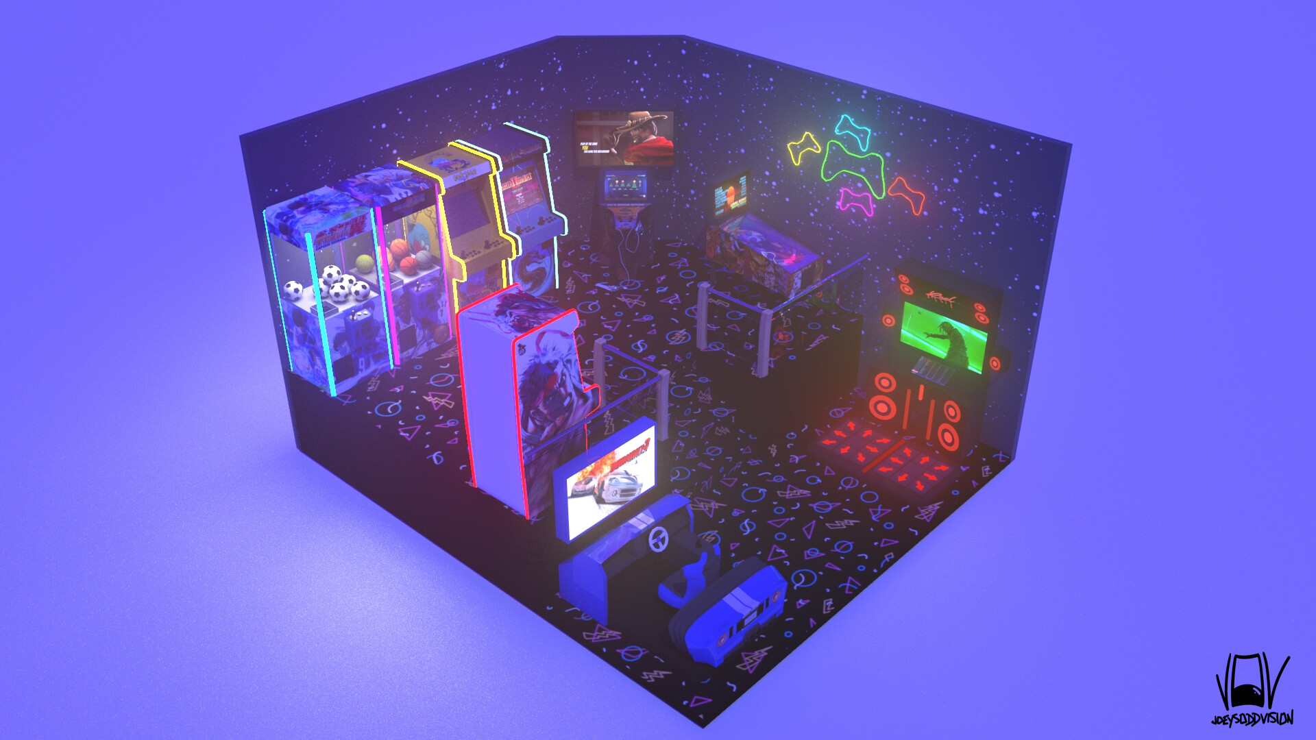 ArtStation - Arcade Isometric room