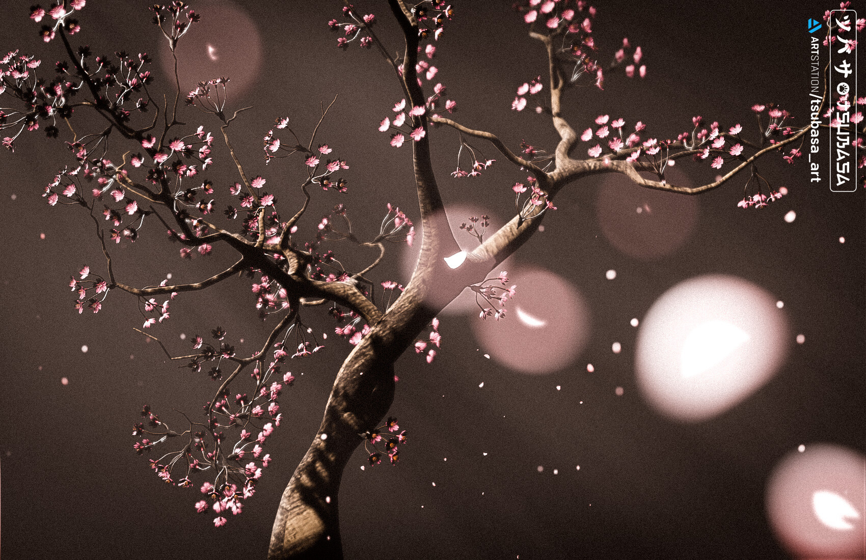 ArtStation - 3D Tree - Sakura Cherry tree