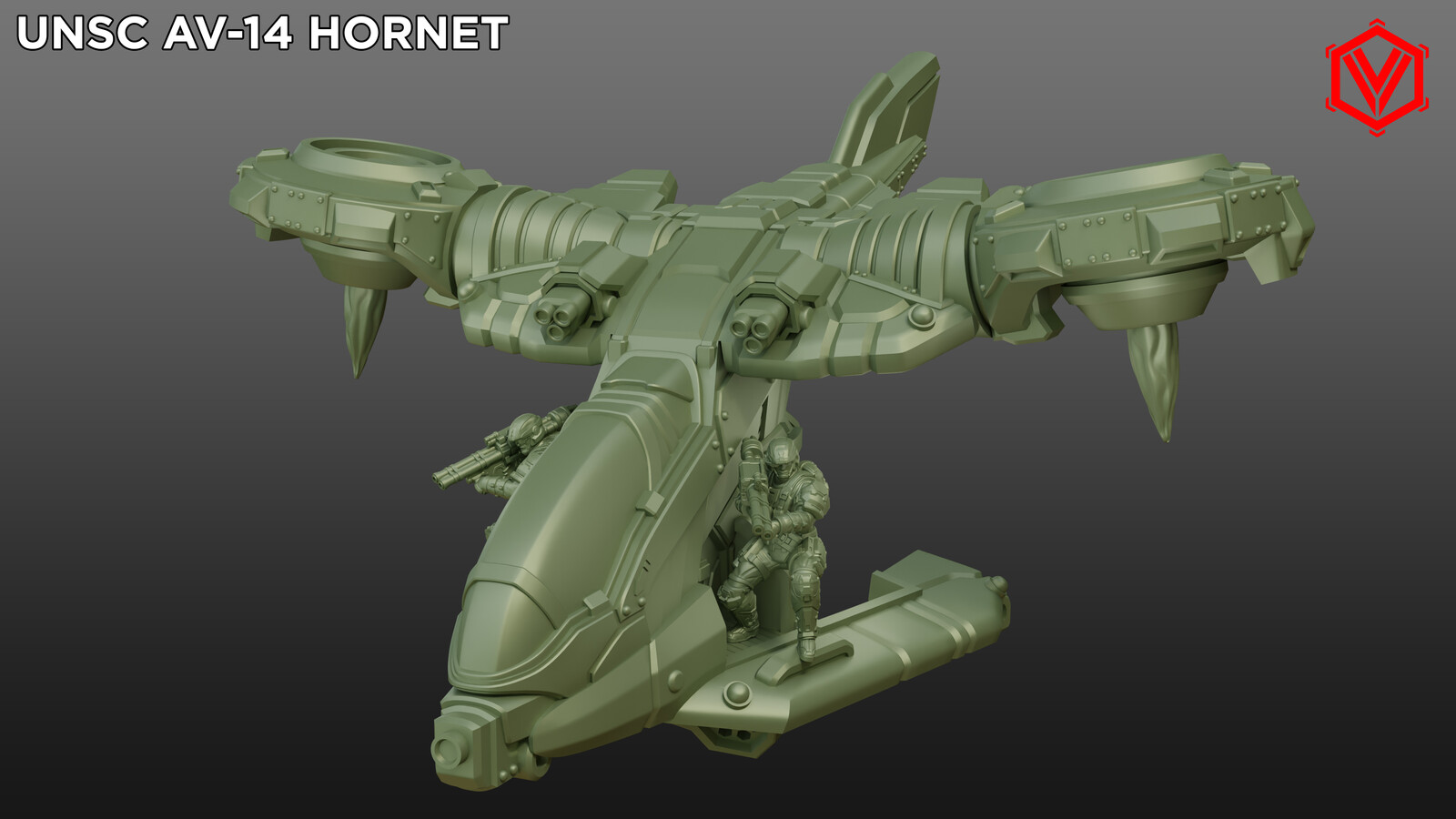 Vincent Colborn - UNSC AV-14 Hornet - 15mm Scale