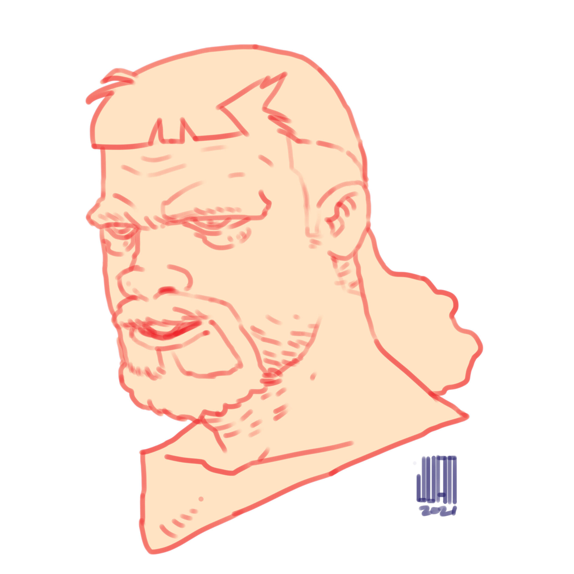 ArtStation - Drew a Character based on Harol Howard from UFC 3