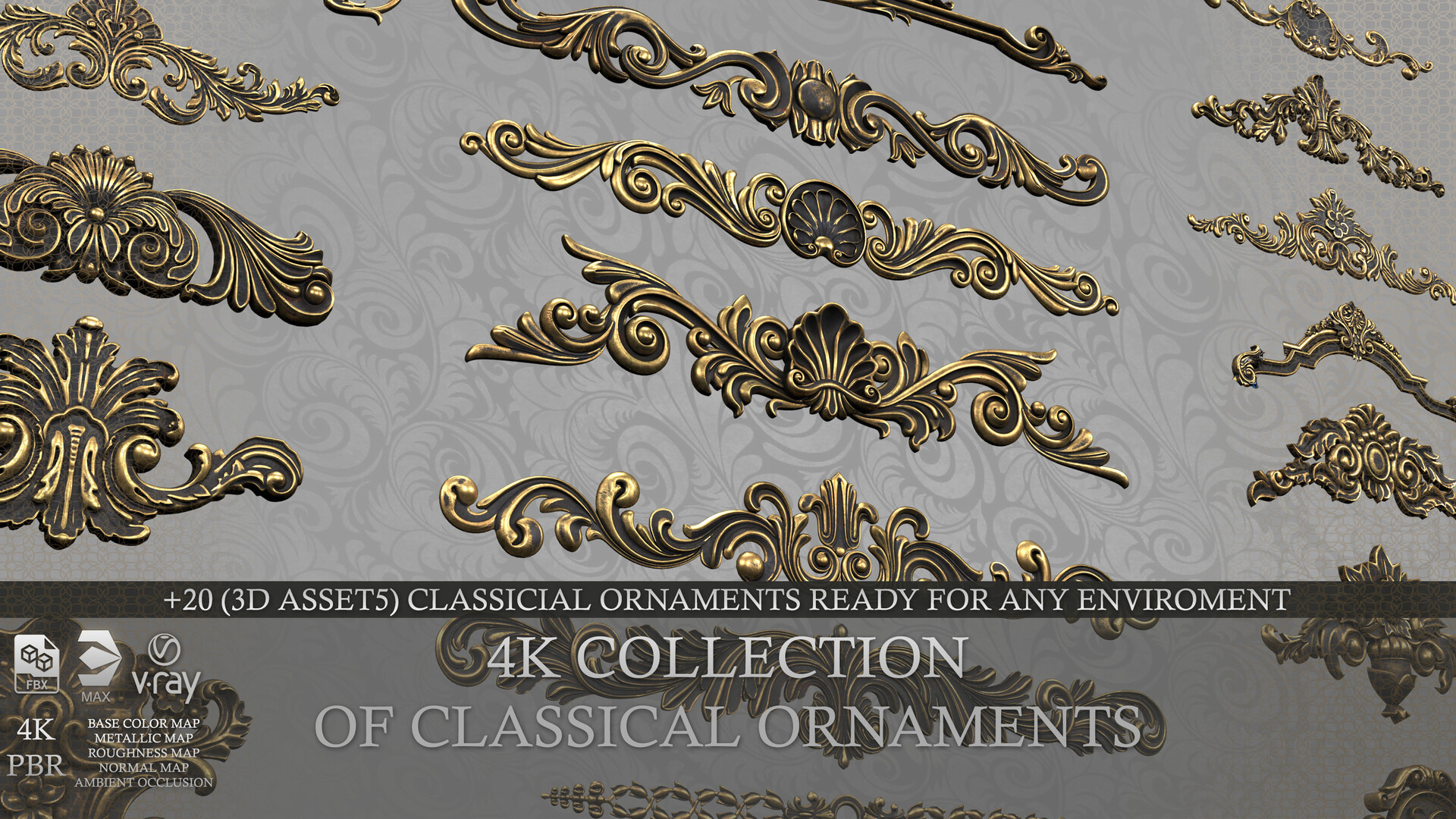 ArtStation - Collection Of Classical Ornaments