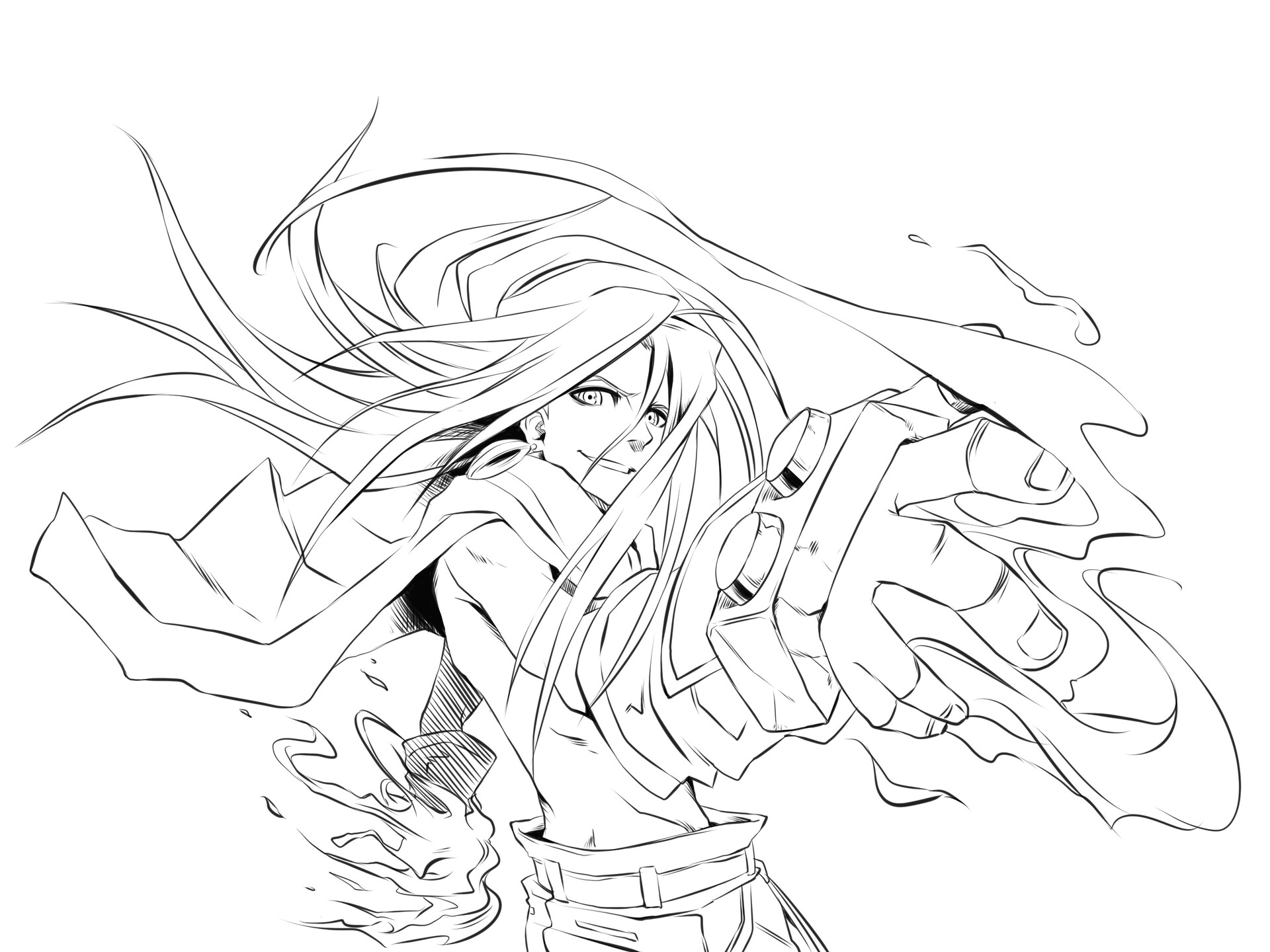 shaman king coloring pages