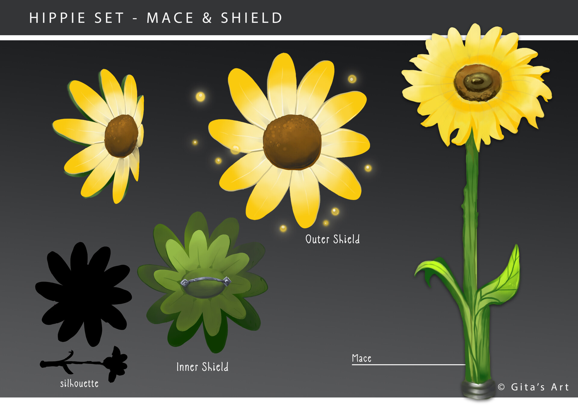 ArtStation - Hippie Weapon Set