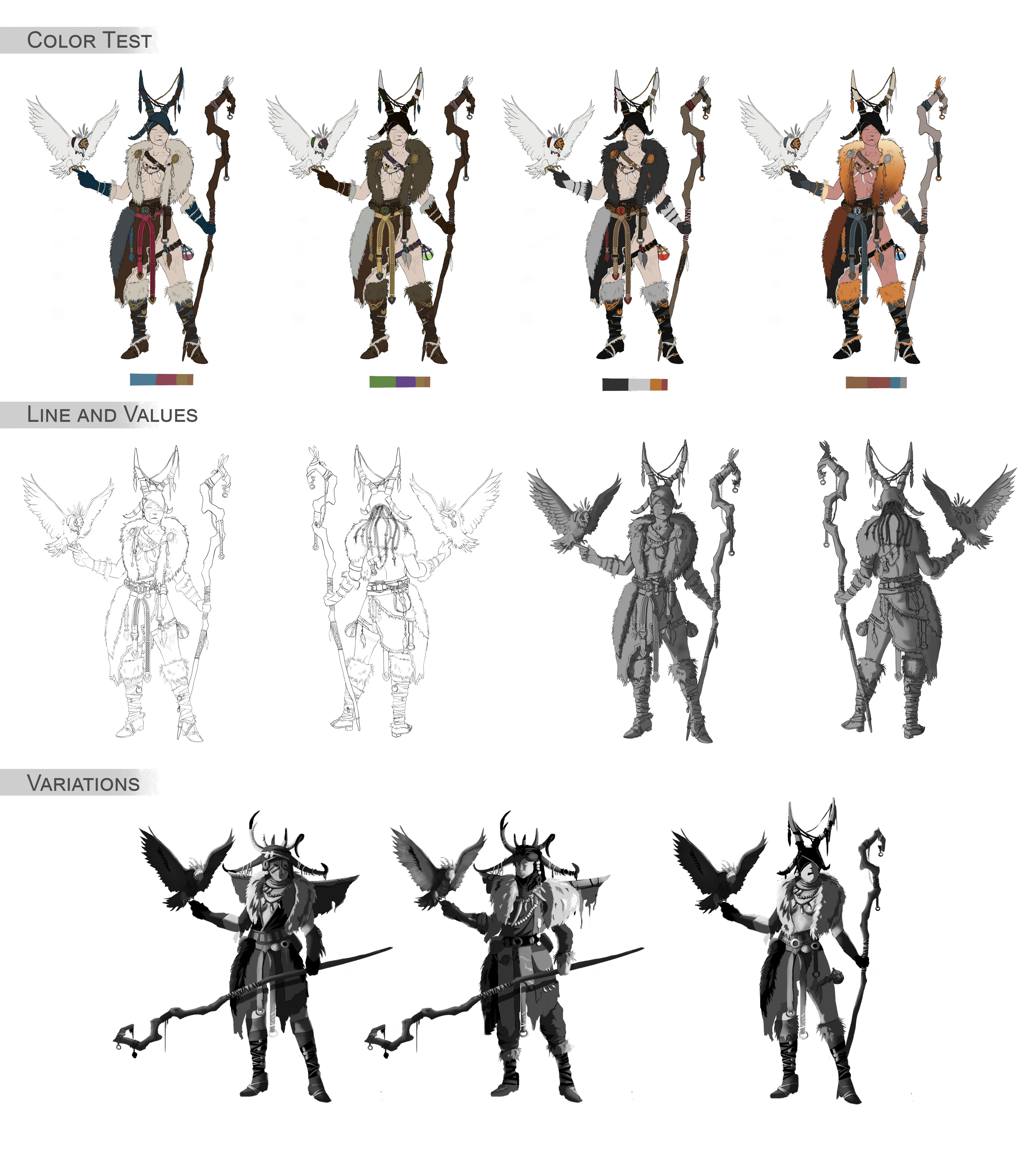 Negin Beygi Personal Portfolio - Thyra - Viking Character Design