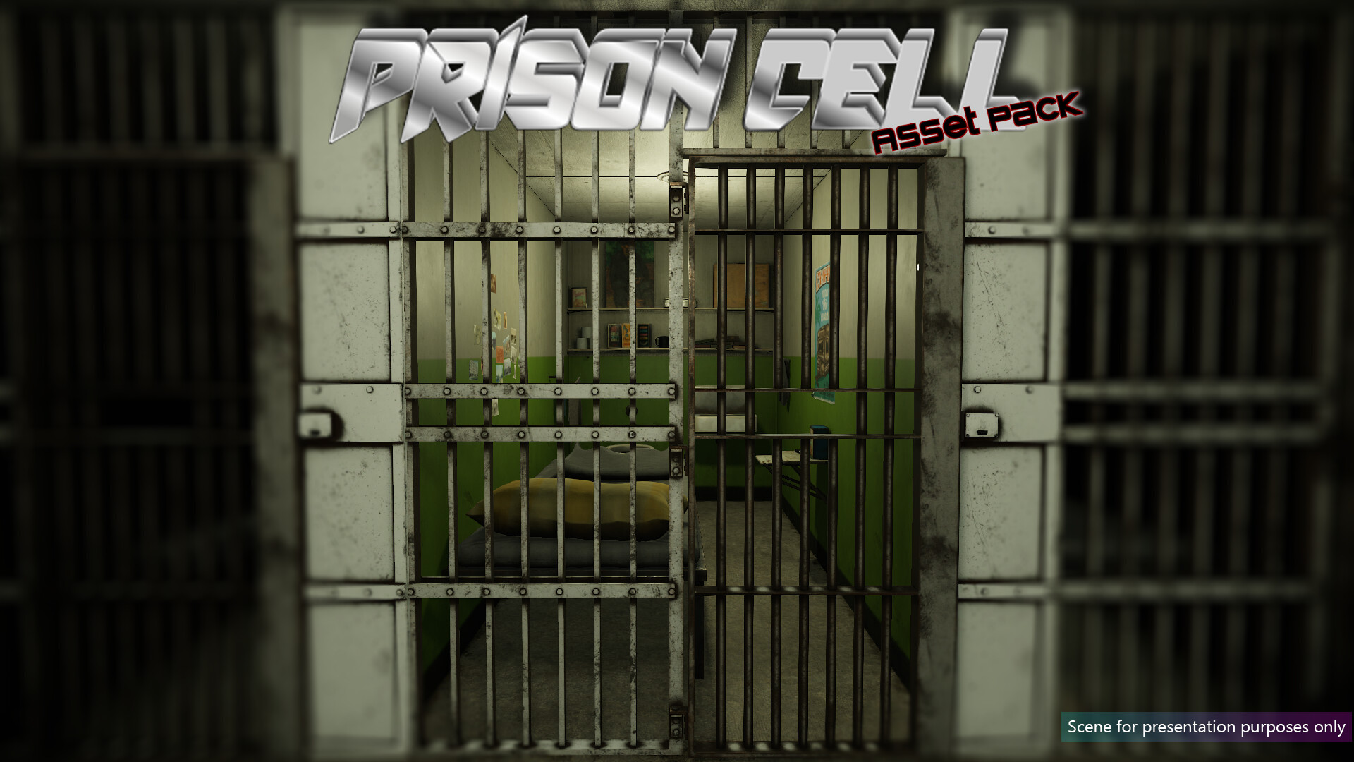ArtStation - Low-Poly Prison Cell Pack