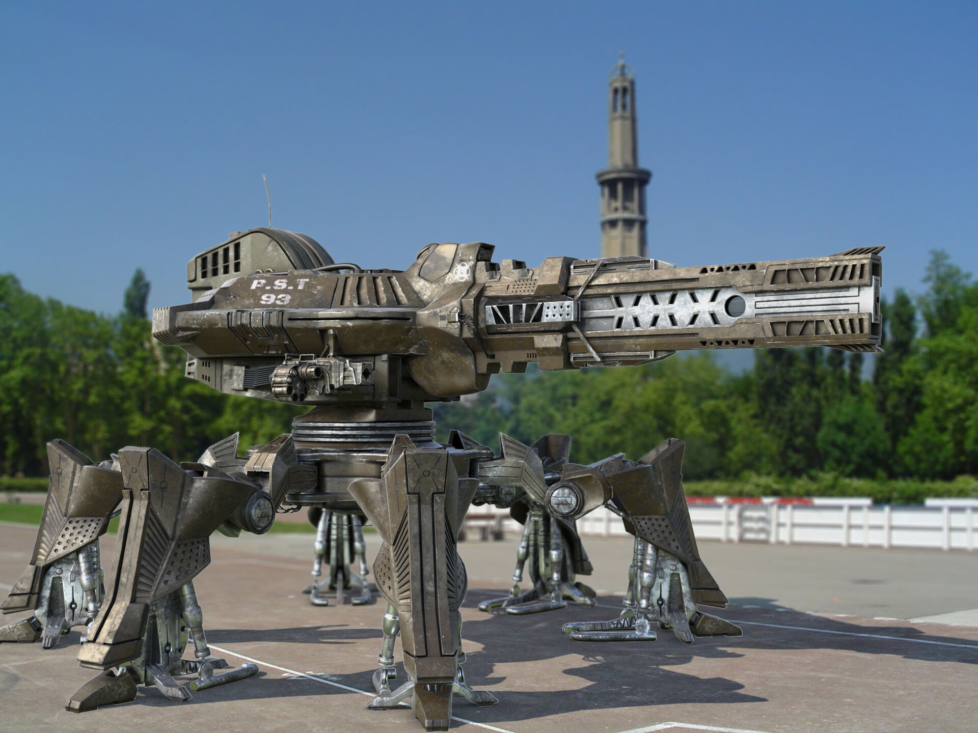 ArtStation - spider tank