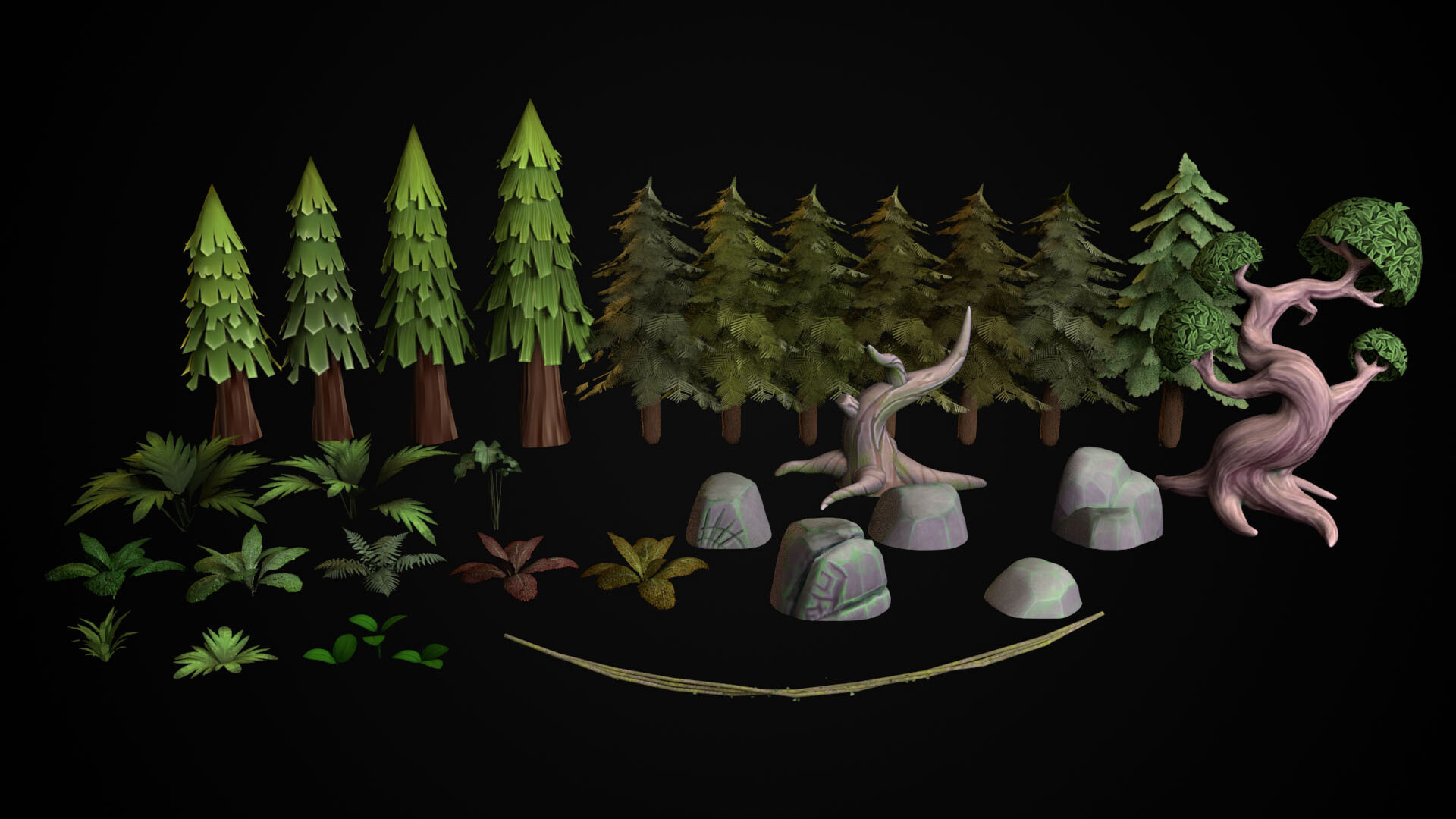 ArtStation - Vegetation for animation