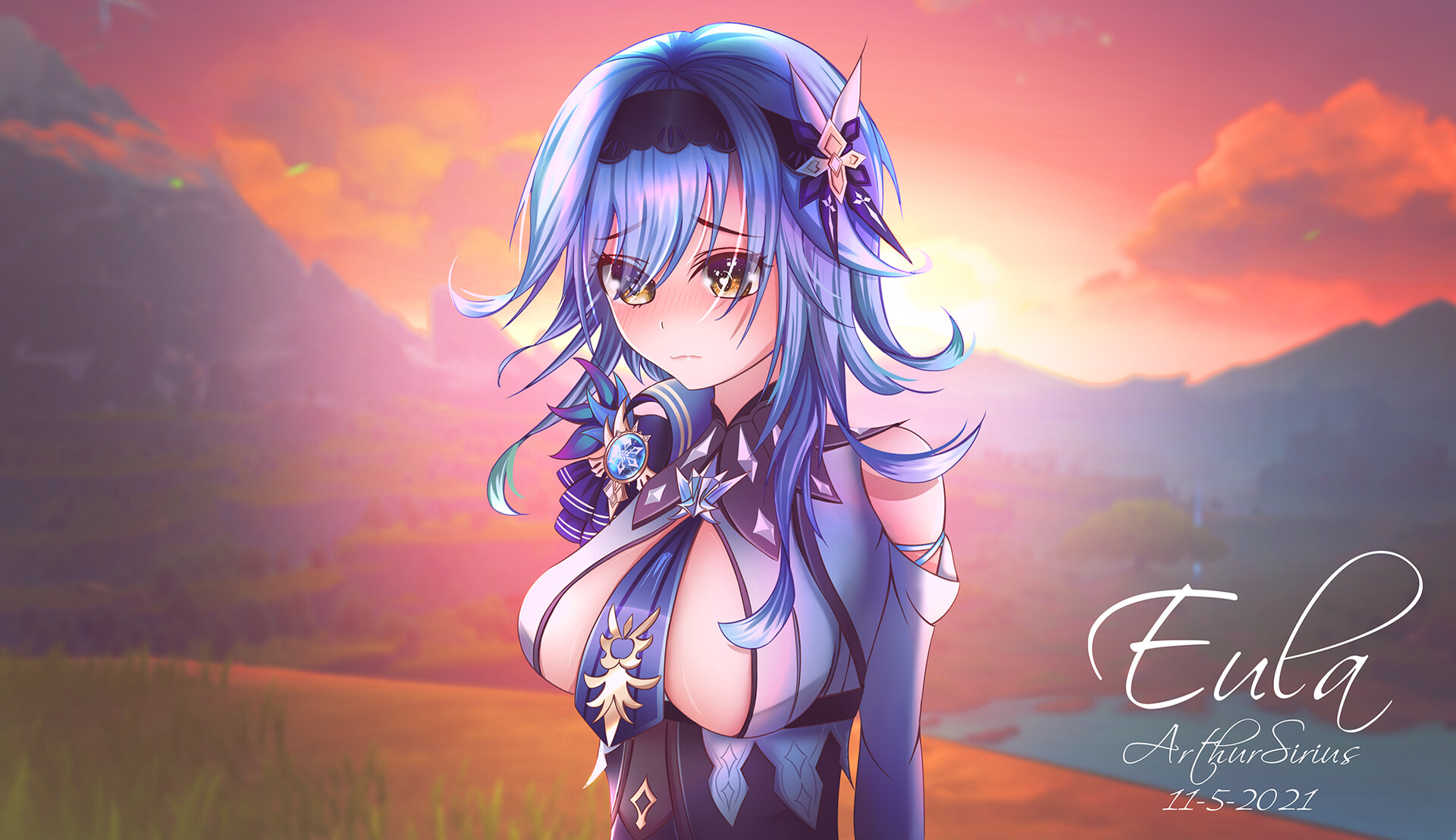 ArtStation - Eula - Genshin Impact - Fanart