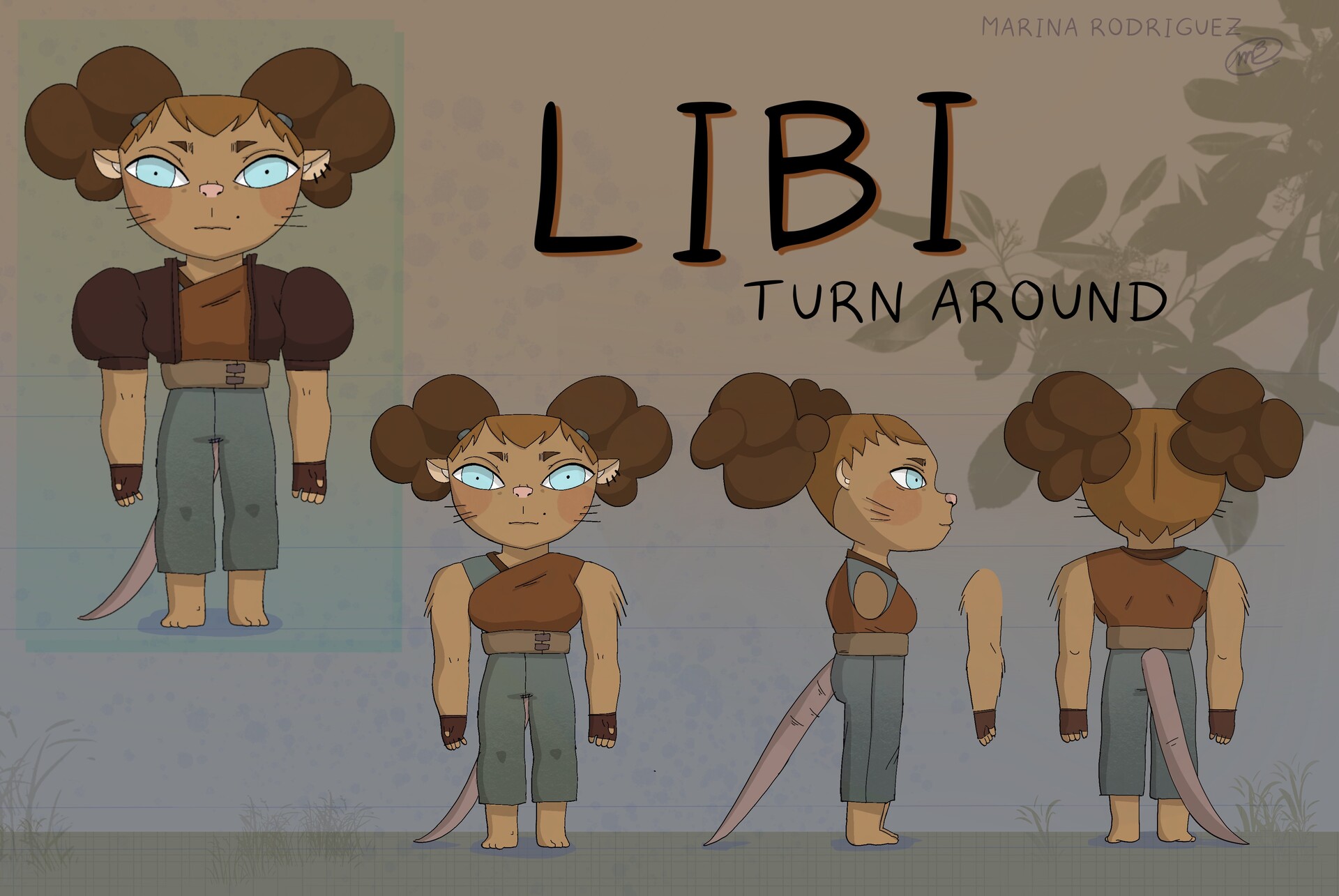 ArtStation - "Libi" character Design and Turn around