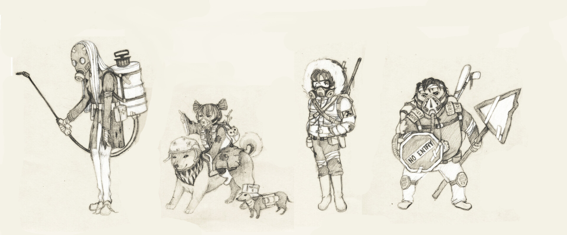 ArtStation - Post Apocalyptic DnD Character Design