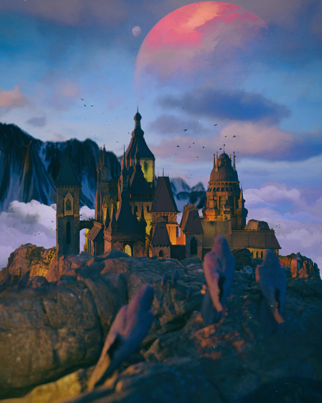 ArtStation - Ravens' camp. ⛰️