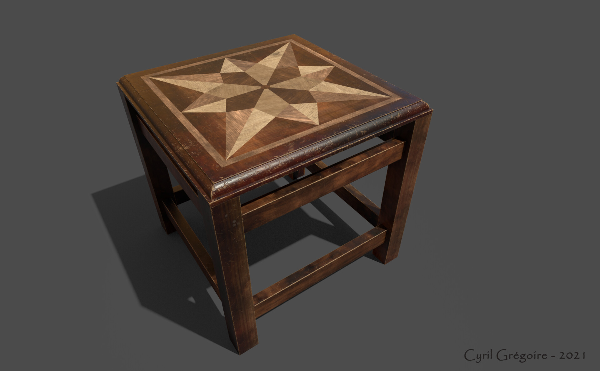 ArtStation - Roman side table from Herculanum