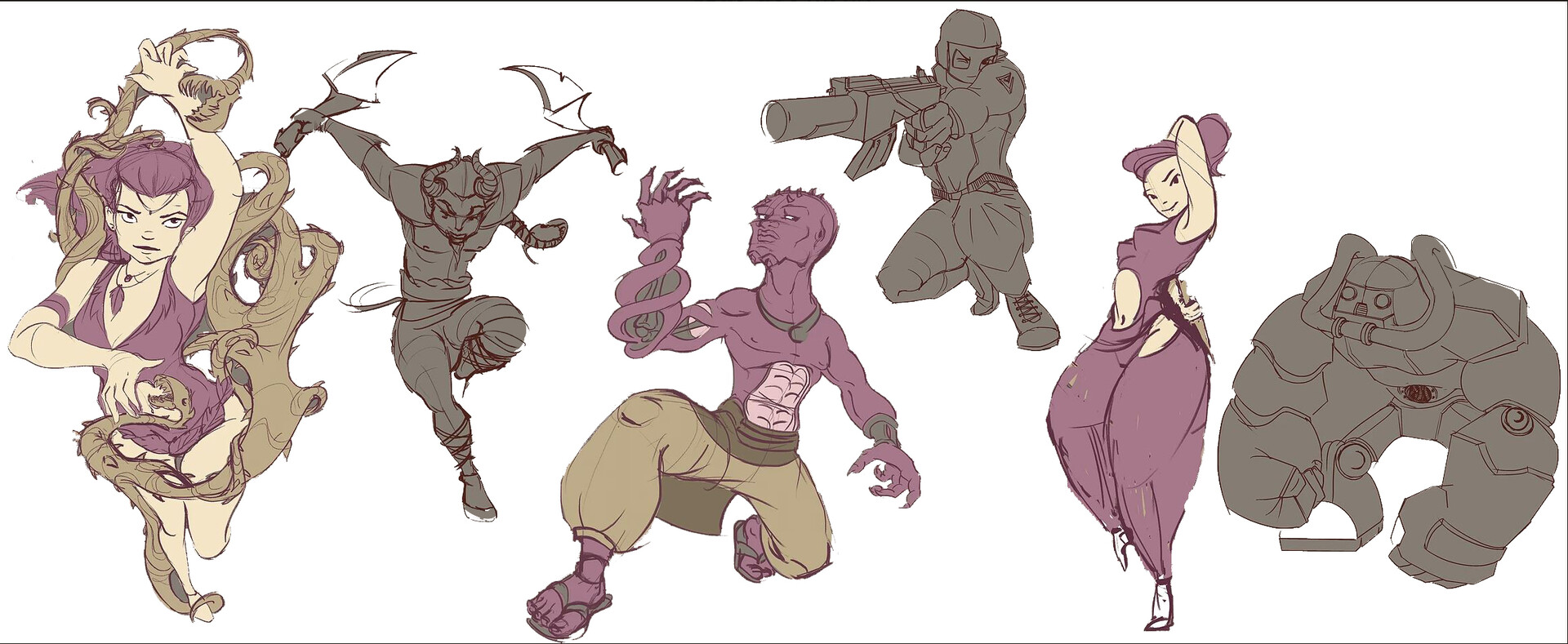 ArtStation - recherches chara design