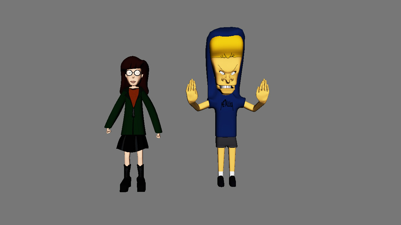 ArtStation - Daria vs Cornholio aka Beavis