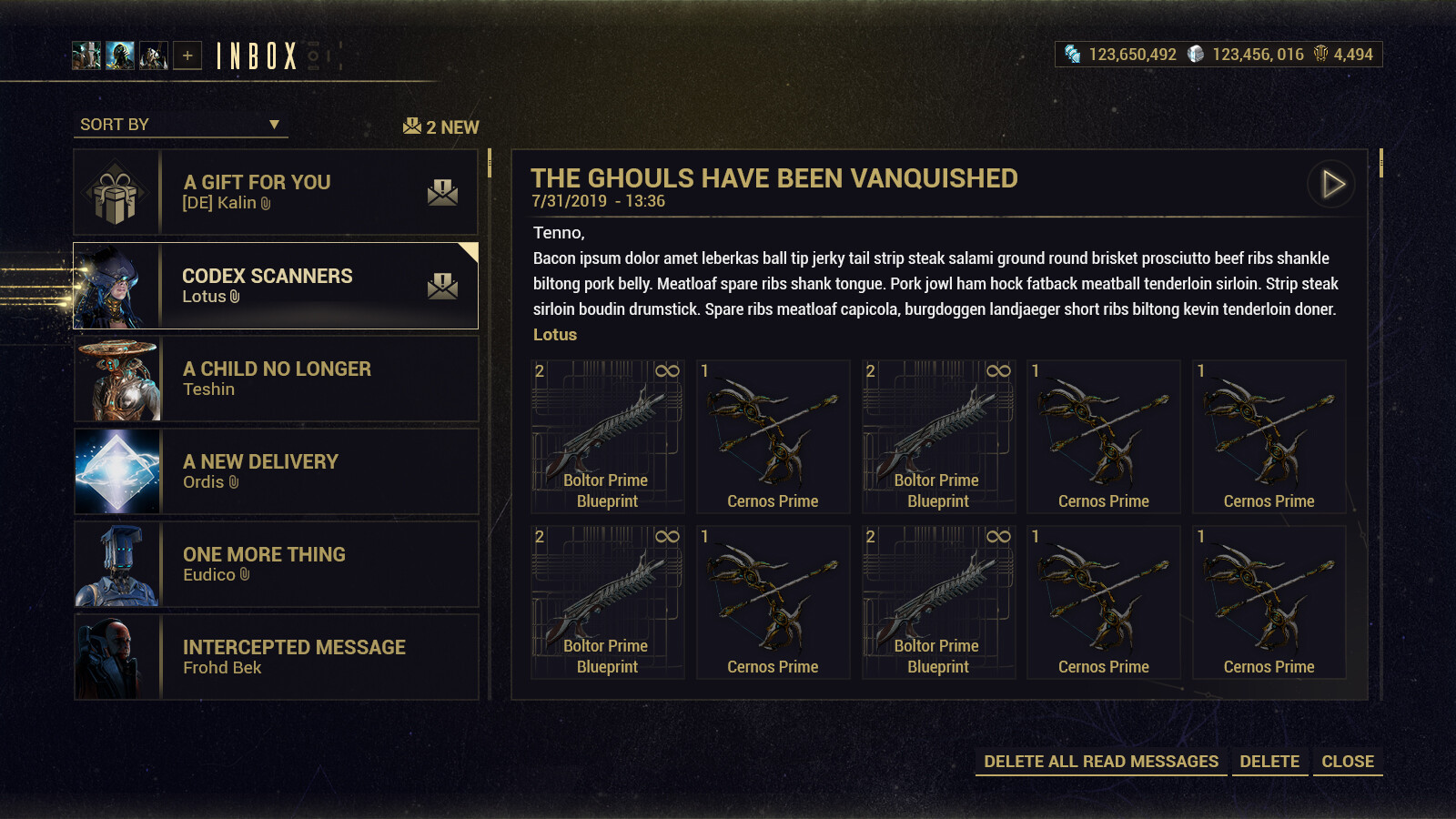 ArtStation - Warframe Inbox