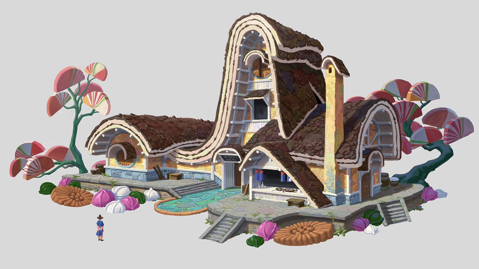 Dragon Burrow concept art by Lekso Tiger : ImaginaryDwellings