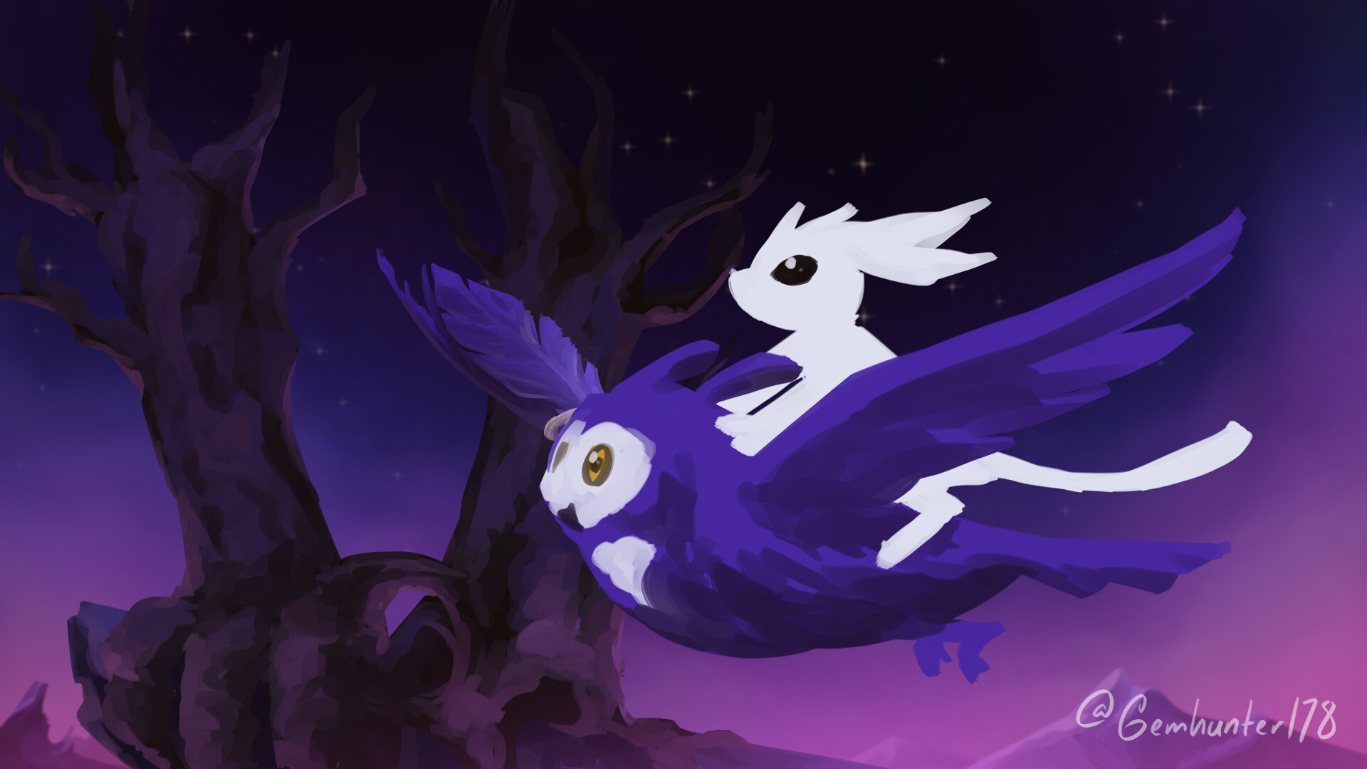 Celeste Chen - Ori and Ku (Ori WotW Fanart)