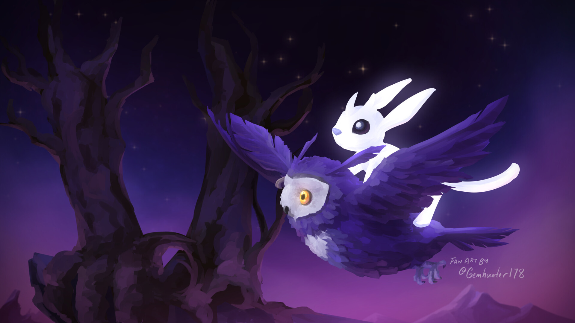 Celeste Chen - Ori and Ku (Ori WotW Fanart)