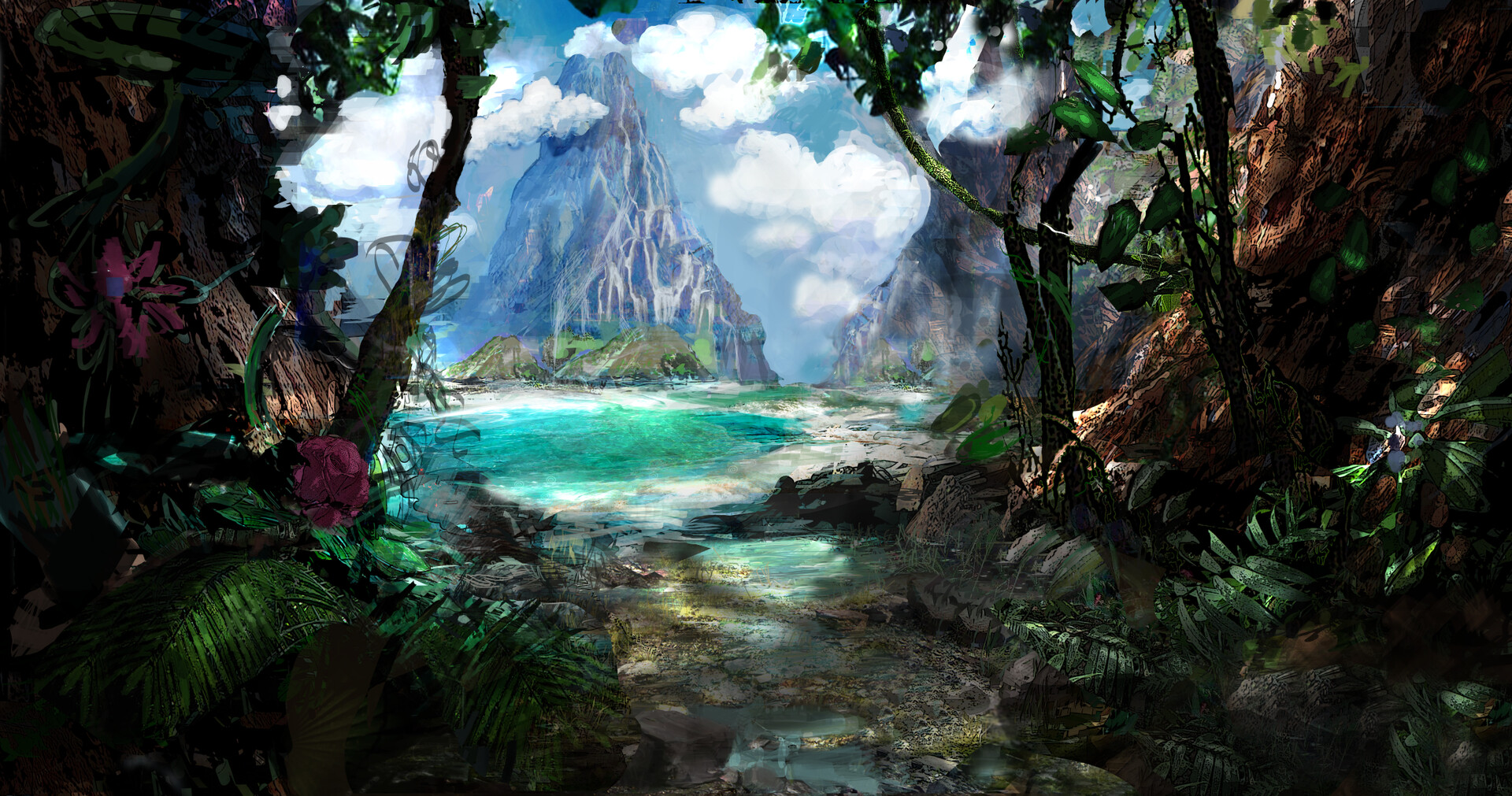 ArtStation - Volcano Island