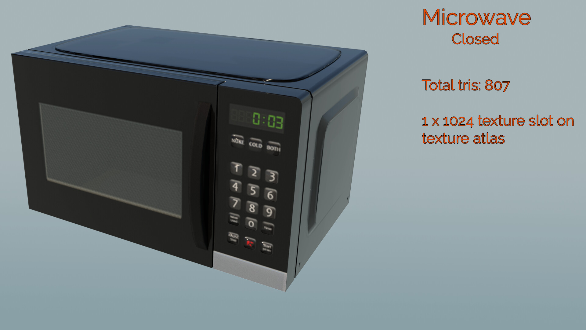 ArtStation - Microwave (Office Game Asset, Low Poly)