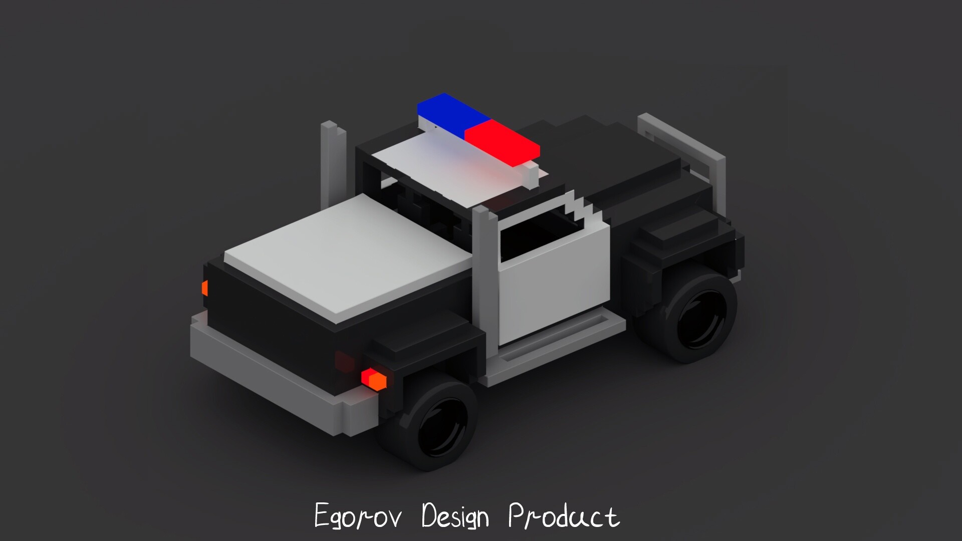 ArtStation - Police car for game.