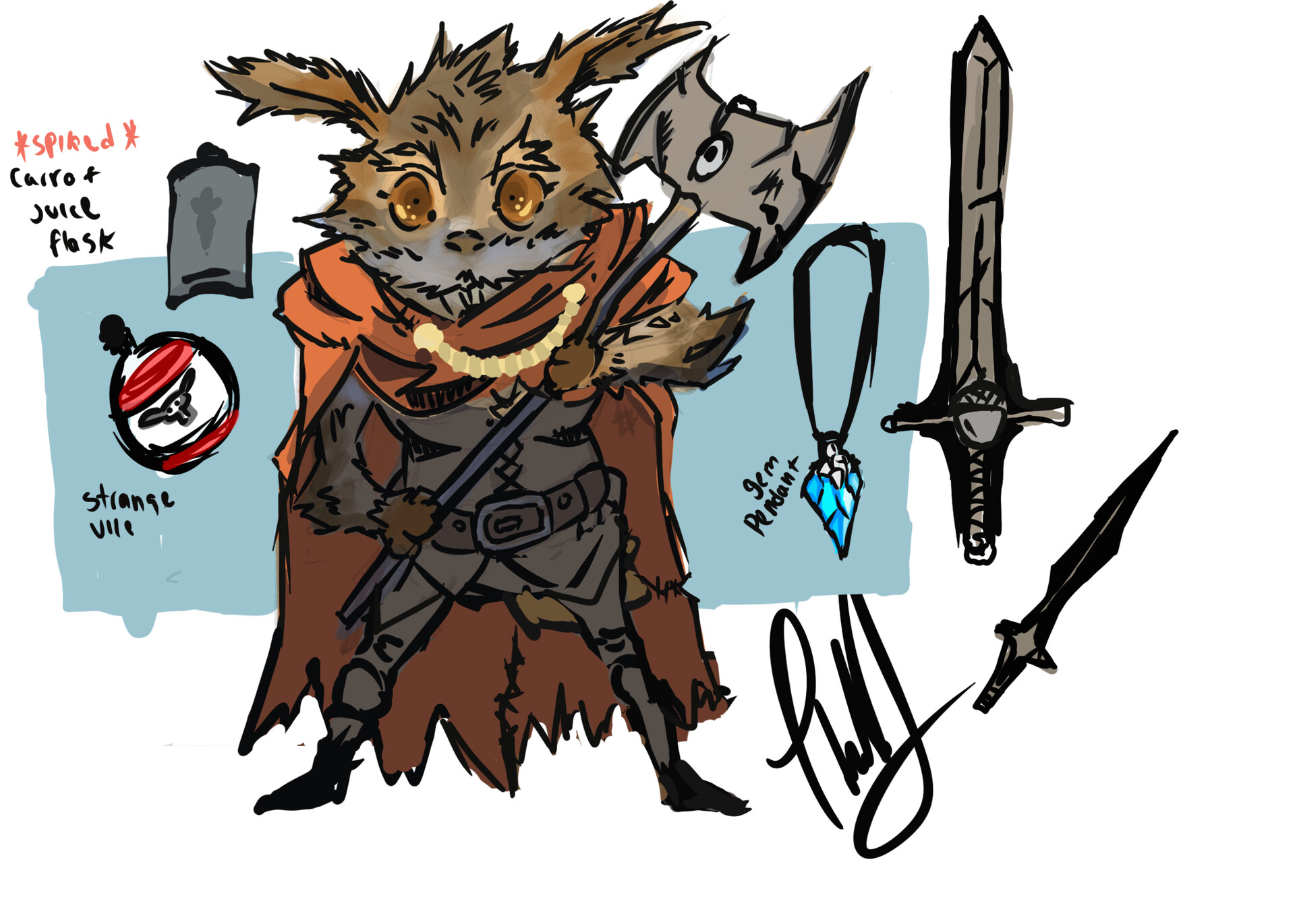 ArtStation - Orson the War Rabbit Rough Concept