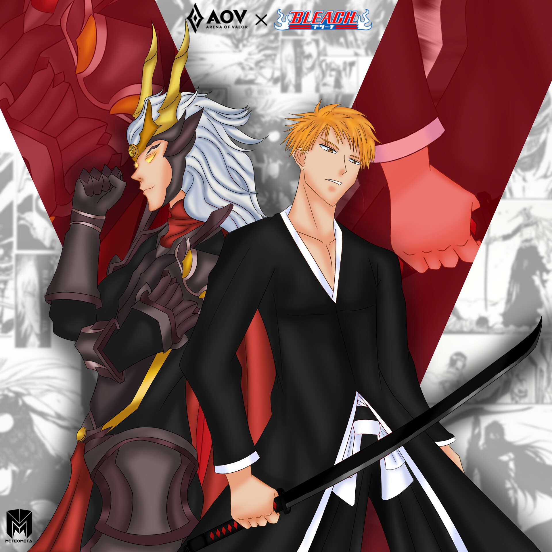 ArtStation - Lubu x Ichigo Kurosaki (AOV x Bleach Fanart)
