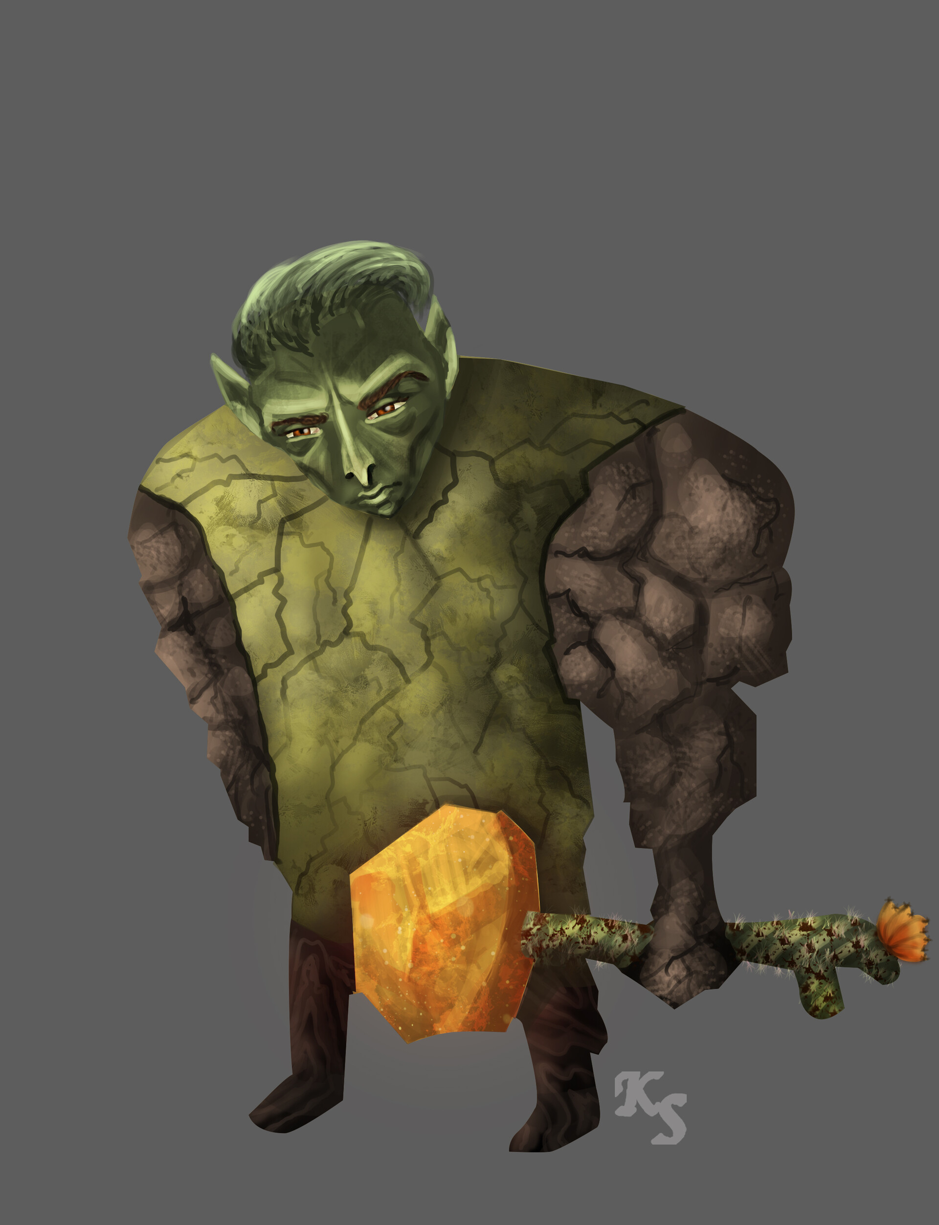 ArtStation - Desert Monster. 2D art.