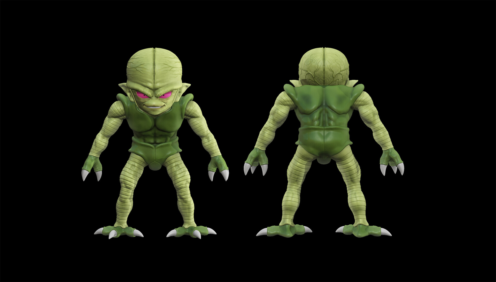 ArtStation - Saibamen and Bio-Men WiP