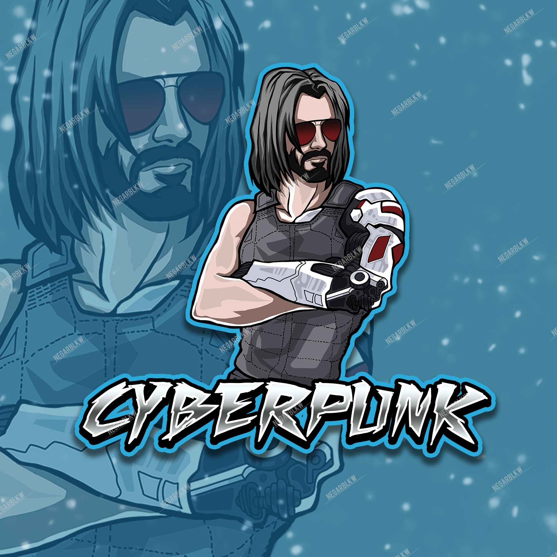 ArtStation - Cyberpunk Mascot Logo