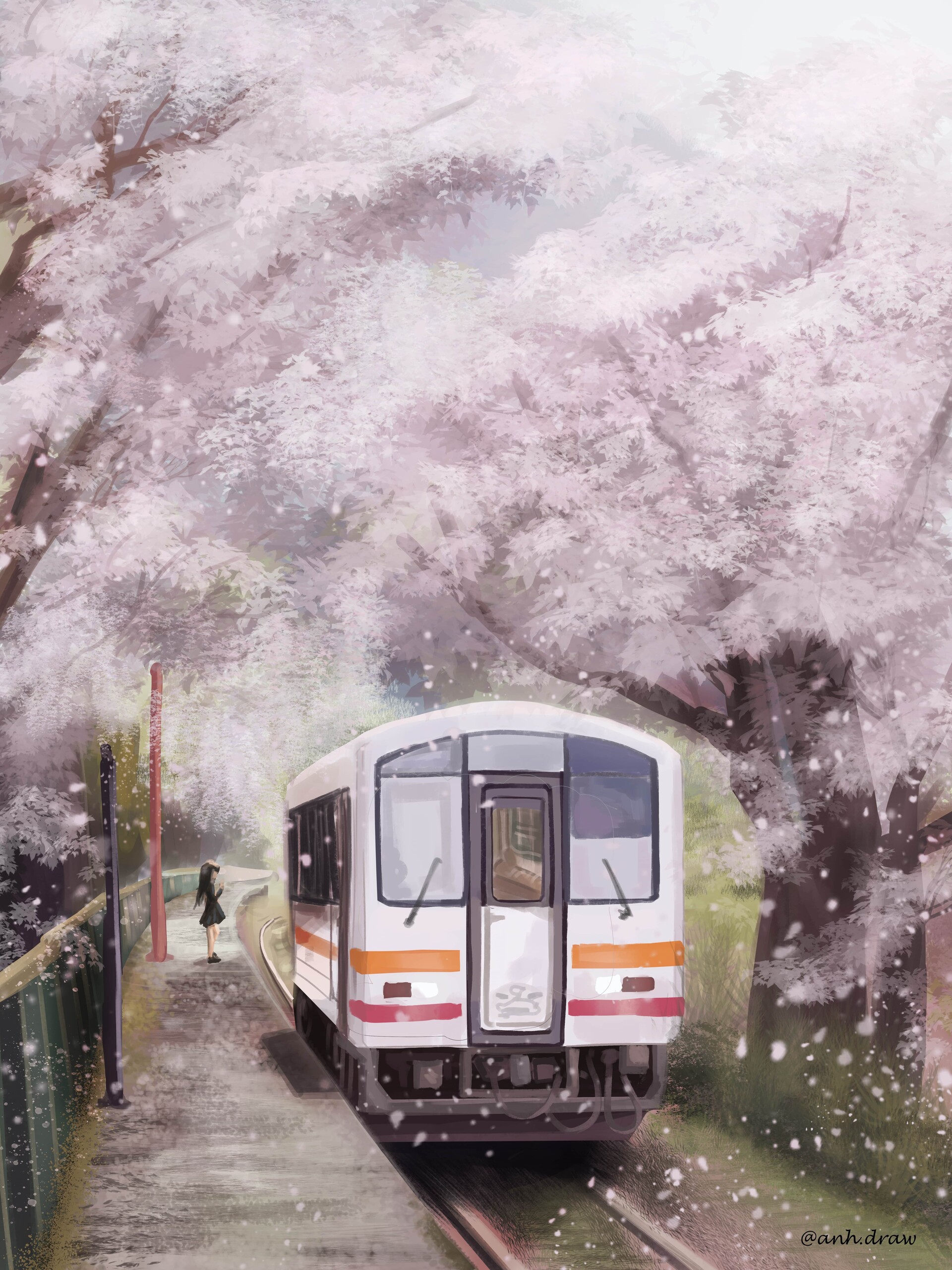 ArtStation - Sakura train