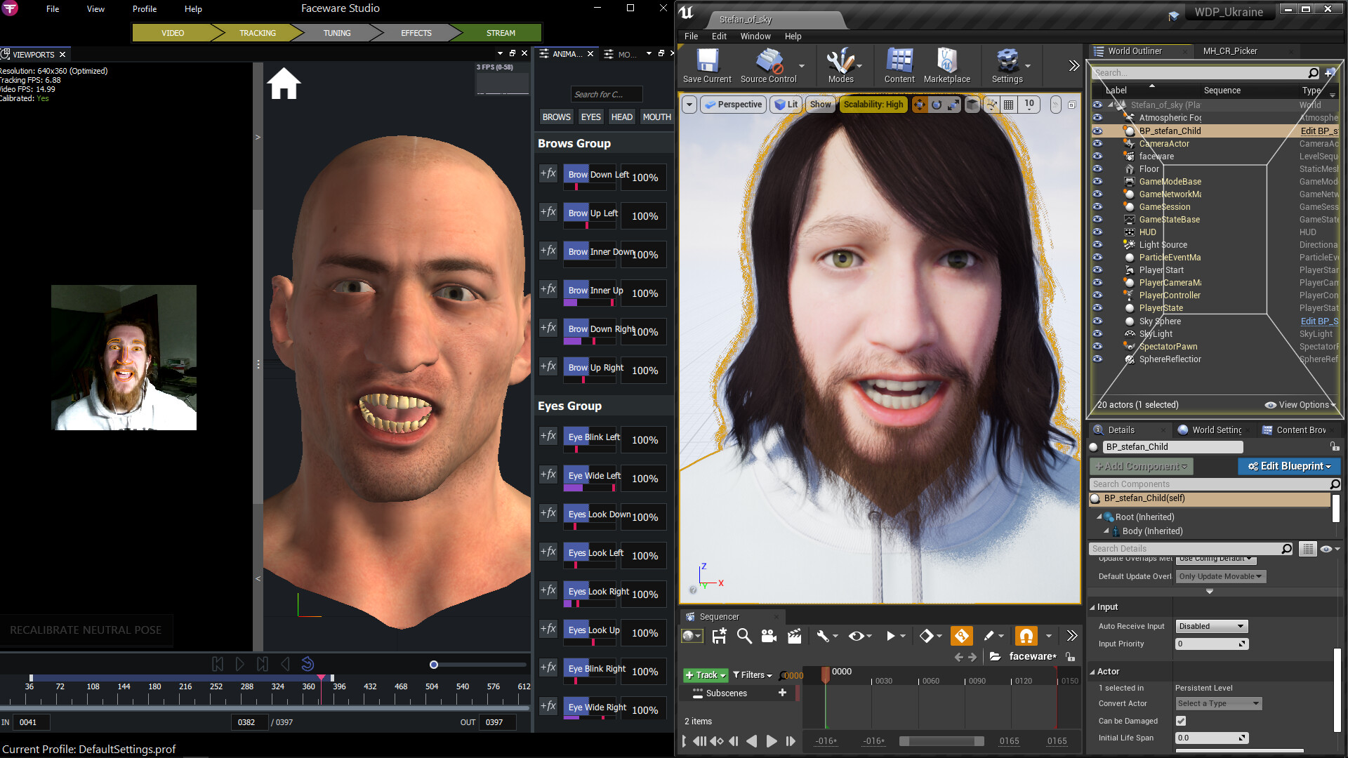 ArtStation - Faceware / Unreal Engine / Metahuman