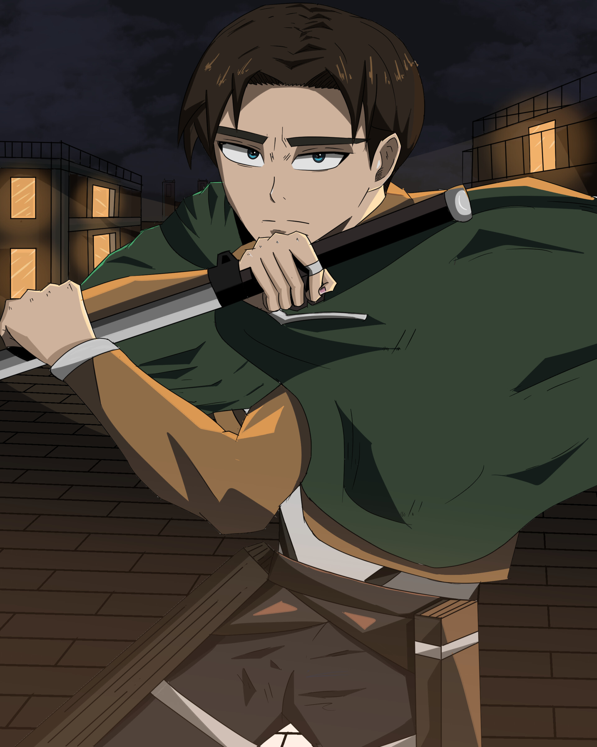 ArtStation - Fan Art Levi Ackerman - Shingeki No Kyojin