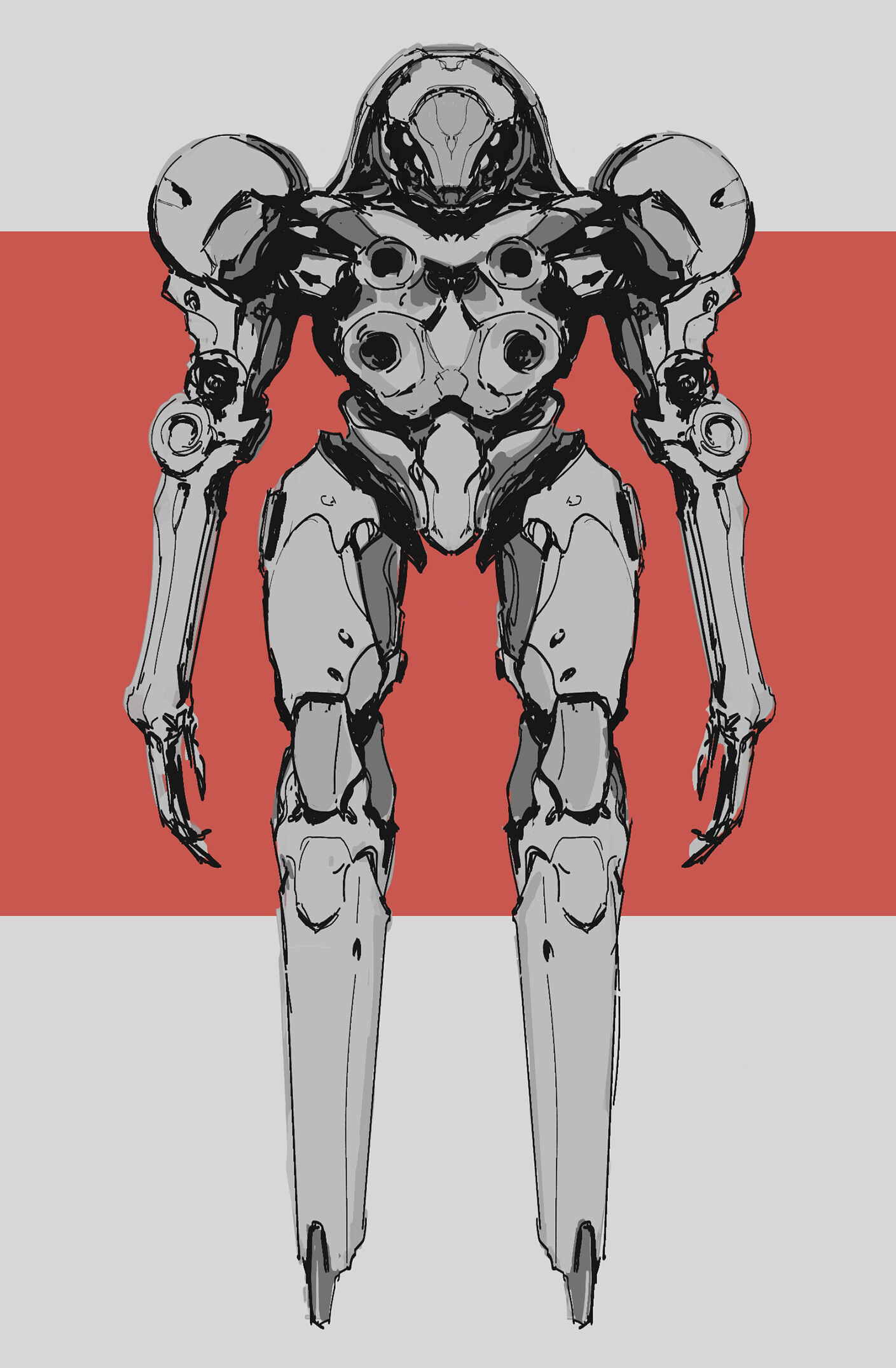 Jianbin Z - Mecha Sketch，20210512