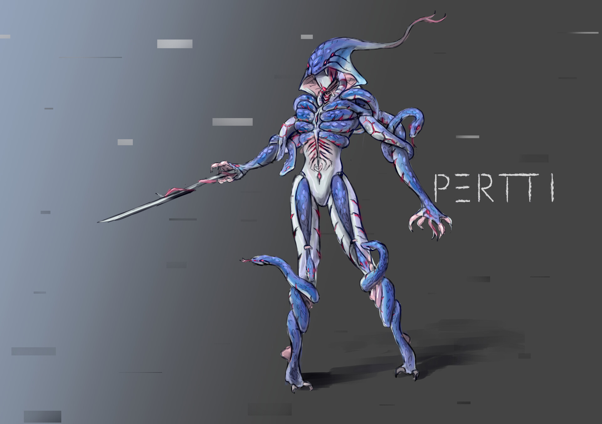 ArtStation - Humanoid snake concept art