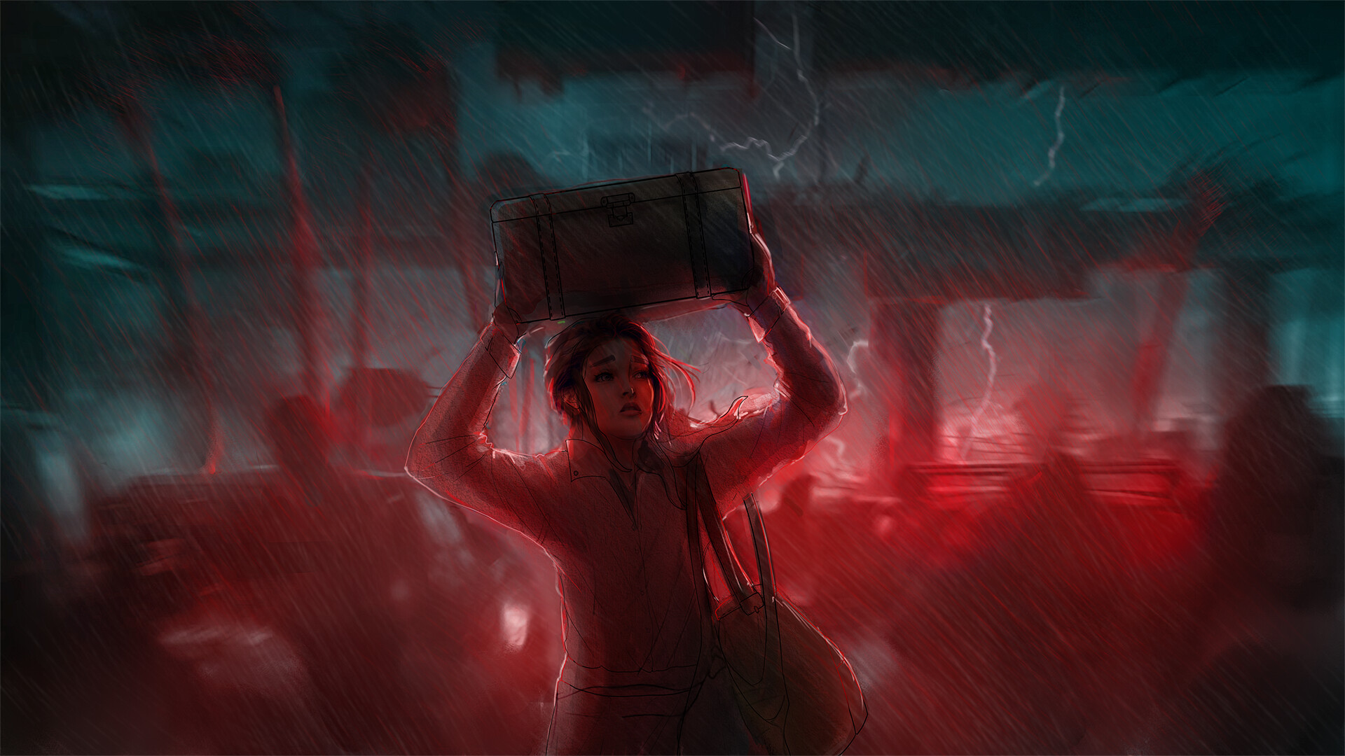 ArtStation - Future Now - Fleeing Disaster