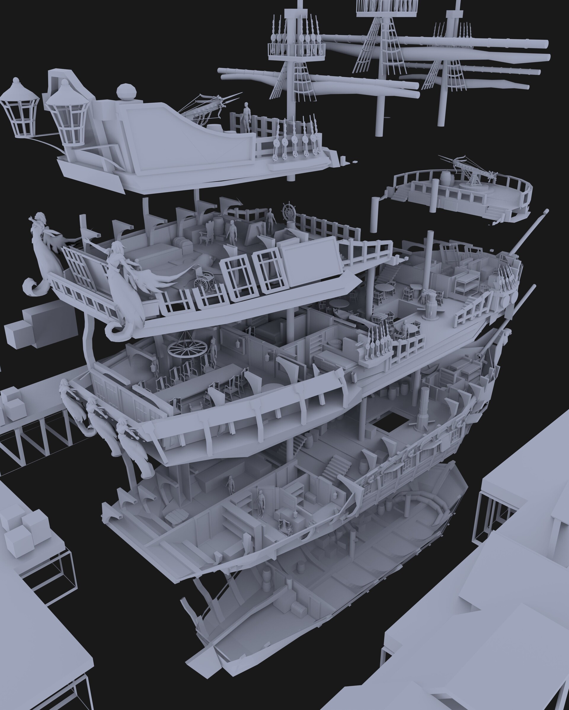 James Patel - The Grand Shanty : Interior cutout