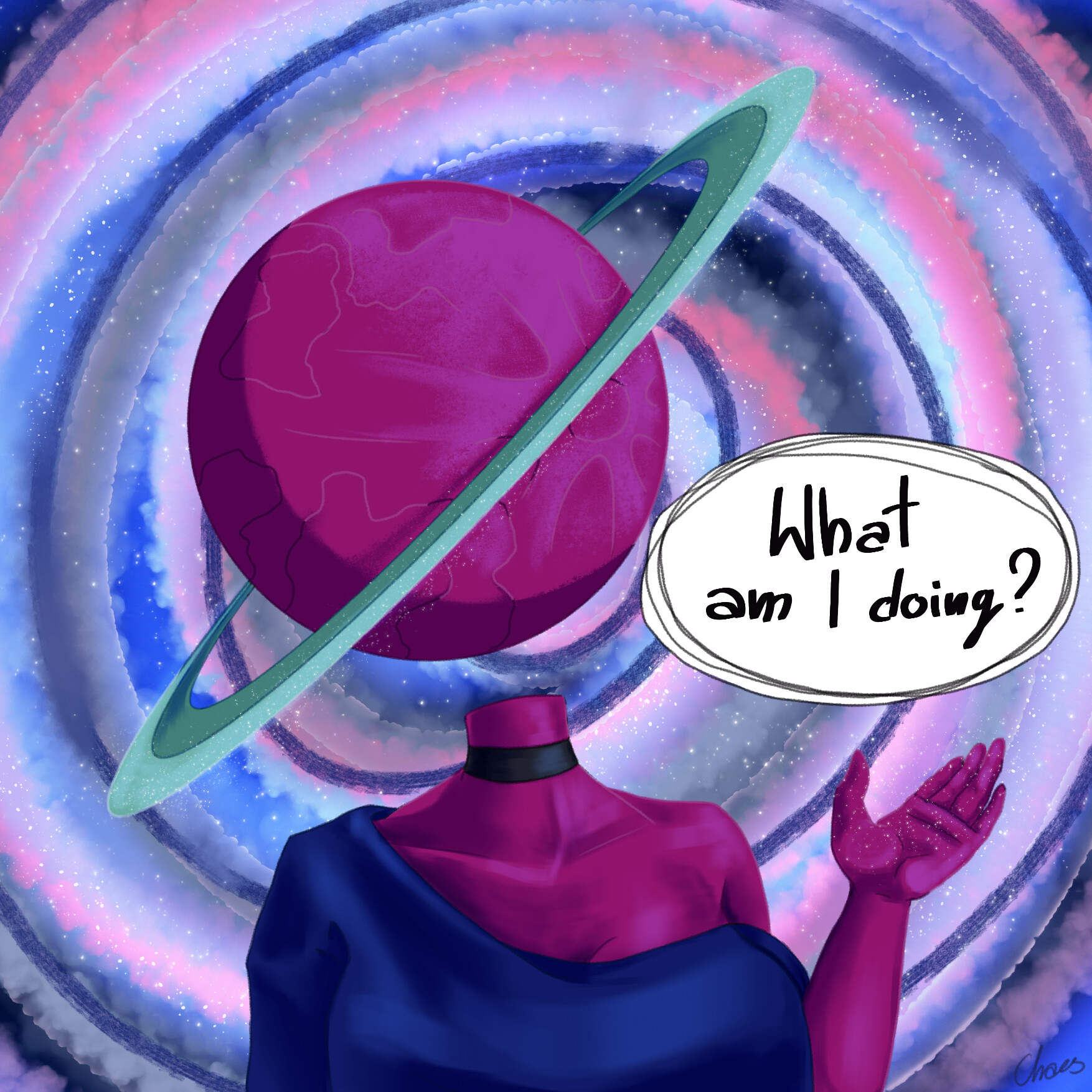 ArtStation - Planet person avatar