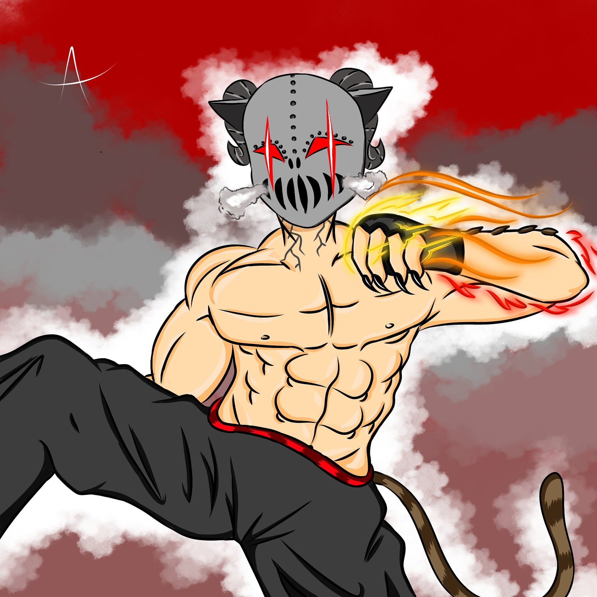 ArtStation - Feline attack! Ataque felino!