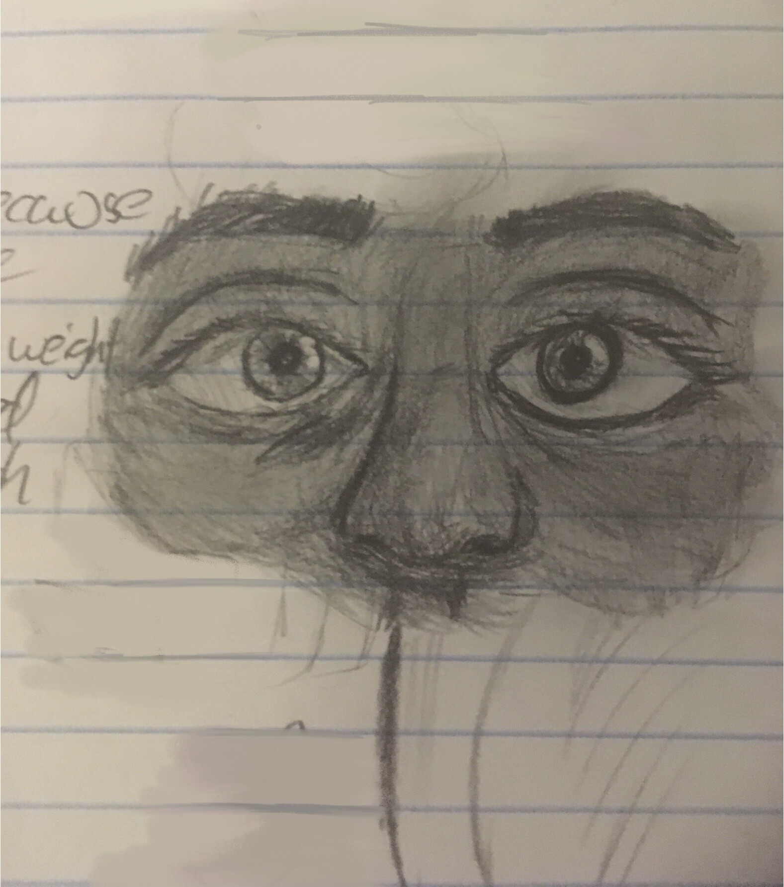 ArtStation - Eyes On Notebook Paper
