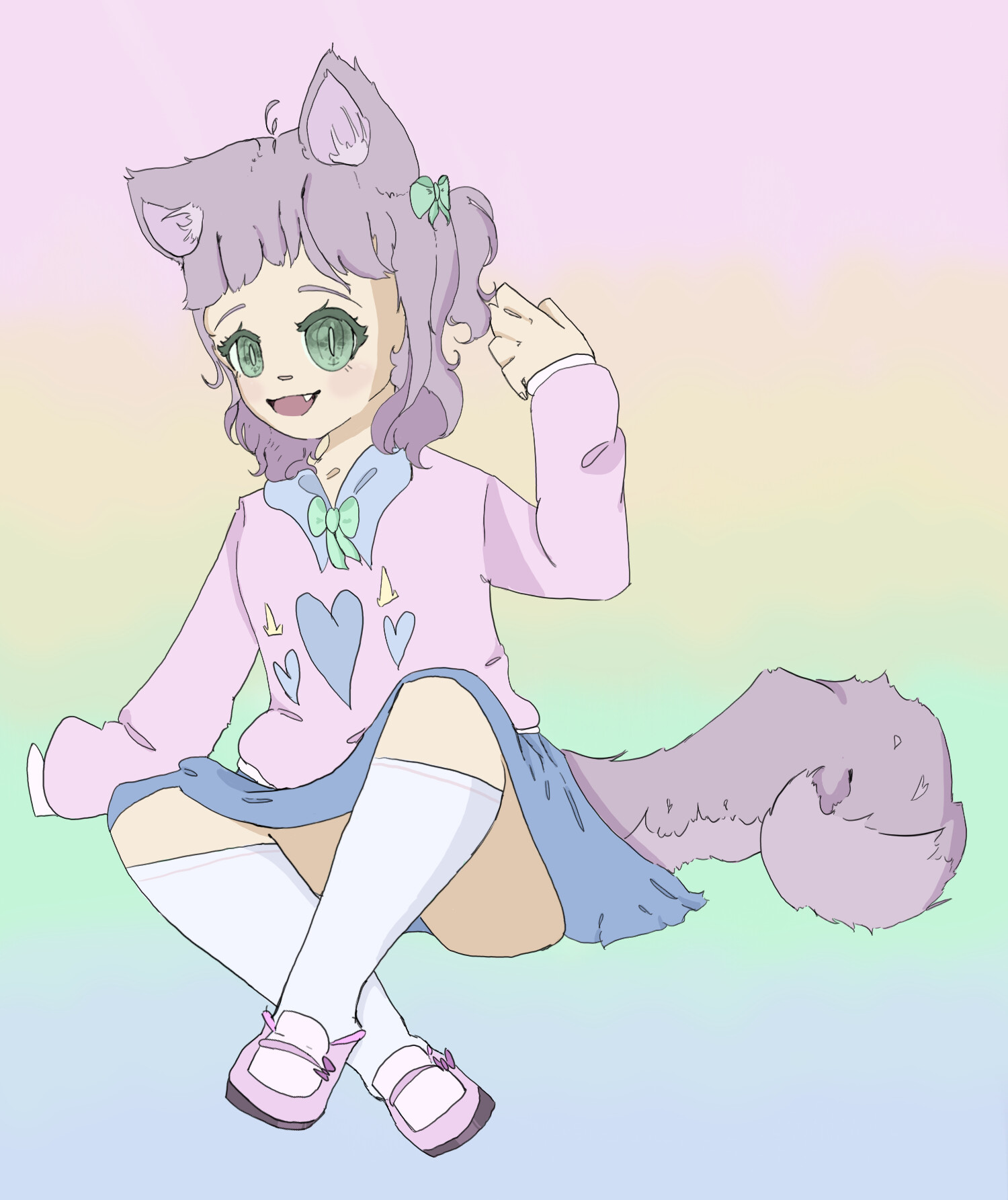 ArtStation - Pastel Anime Girl