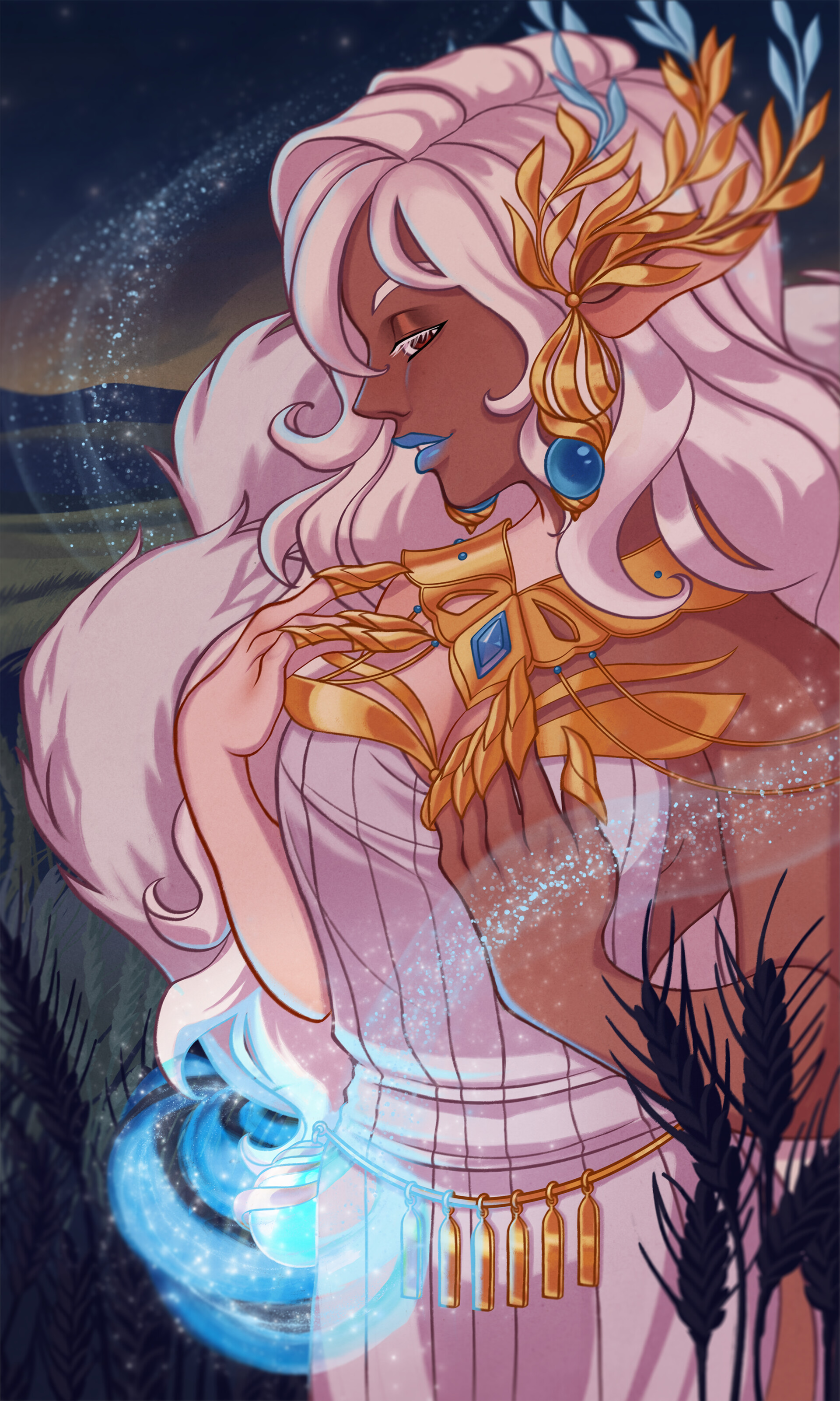 ArtStation - Celia in the Wheat Field