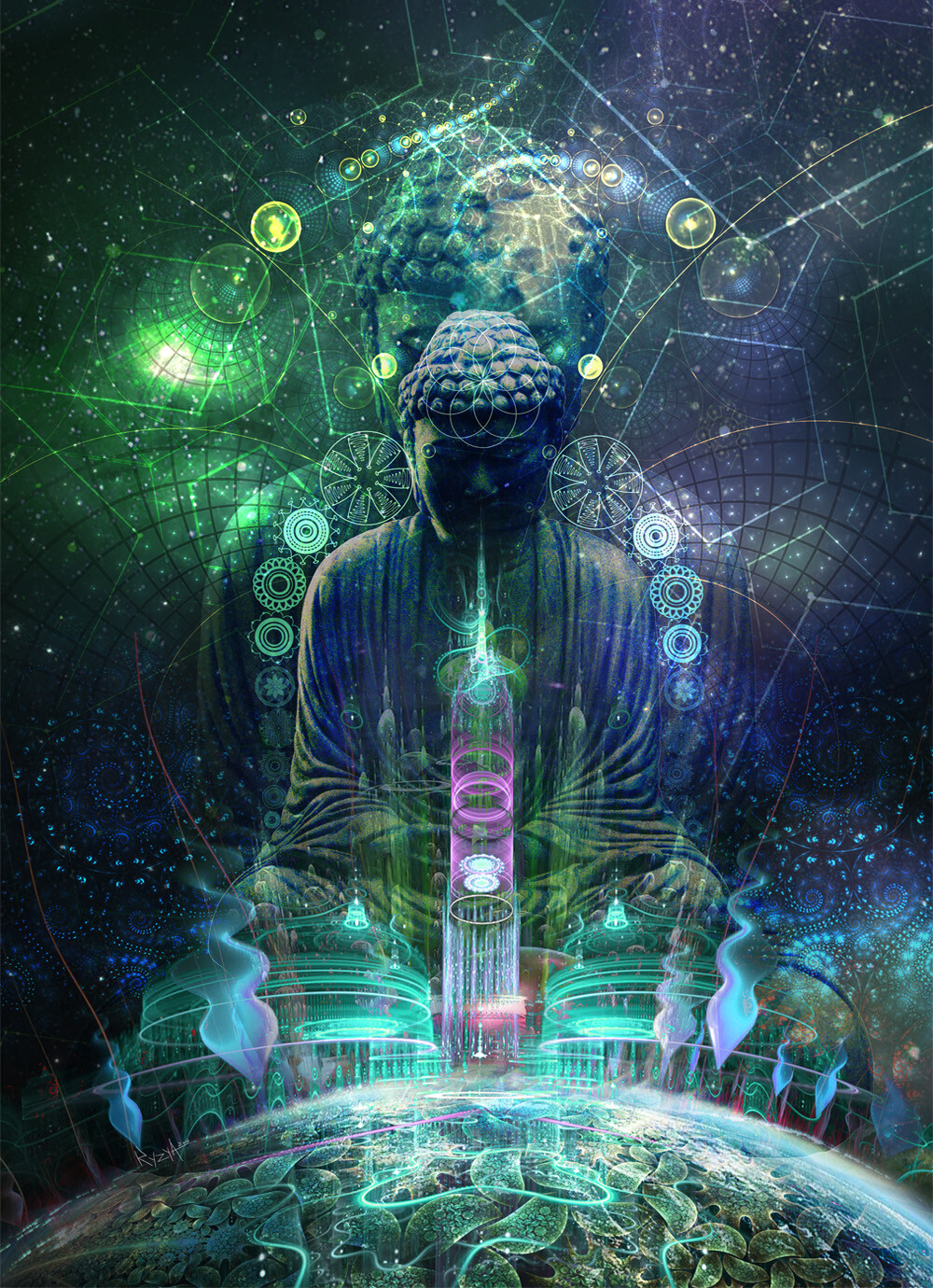 ArtStation - Cosmic Buddha