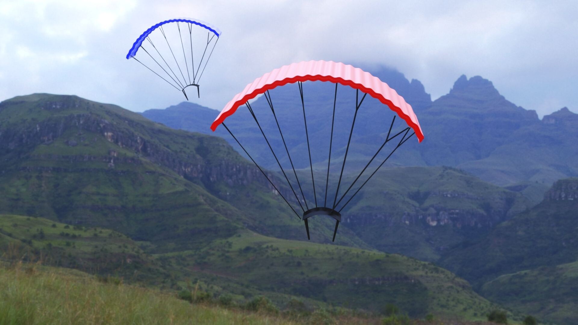 ArtStation - Parachute - compositing shot